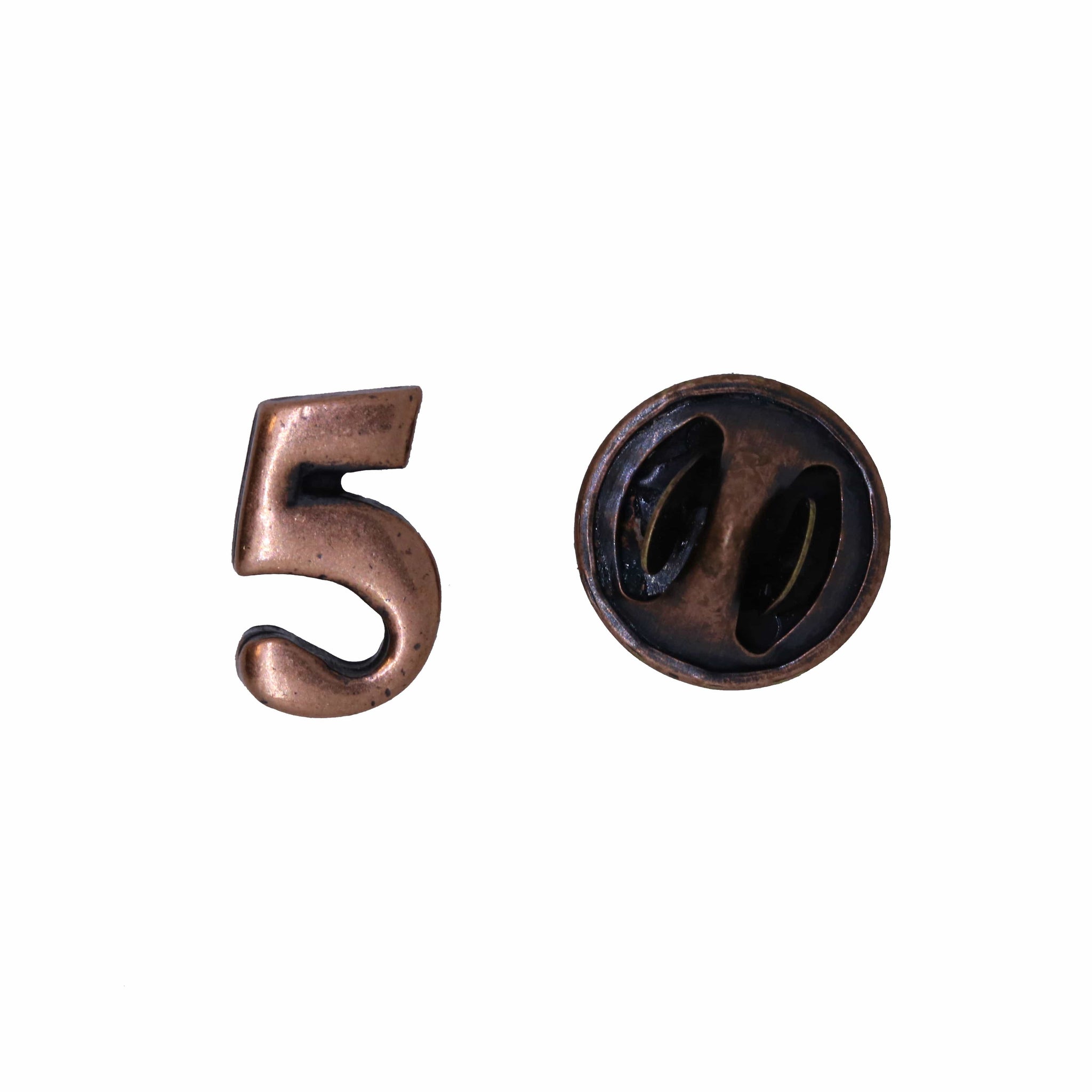 Number 10 Copper Lapel Pin – lapelpinplanet