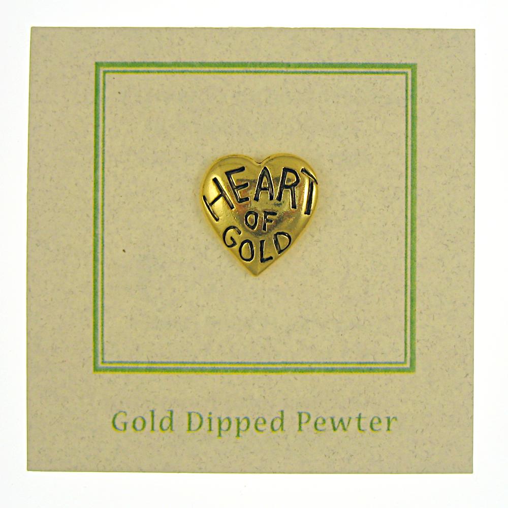 Heart of Gold Gold Lapel Pin – lapelpinplanet