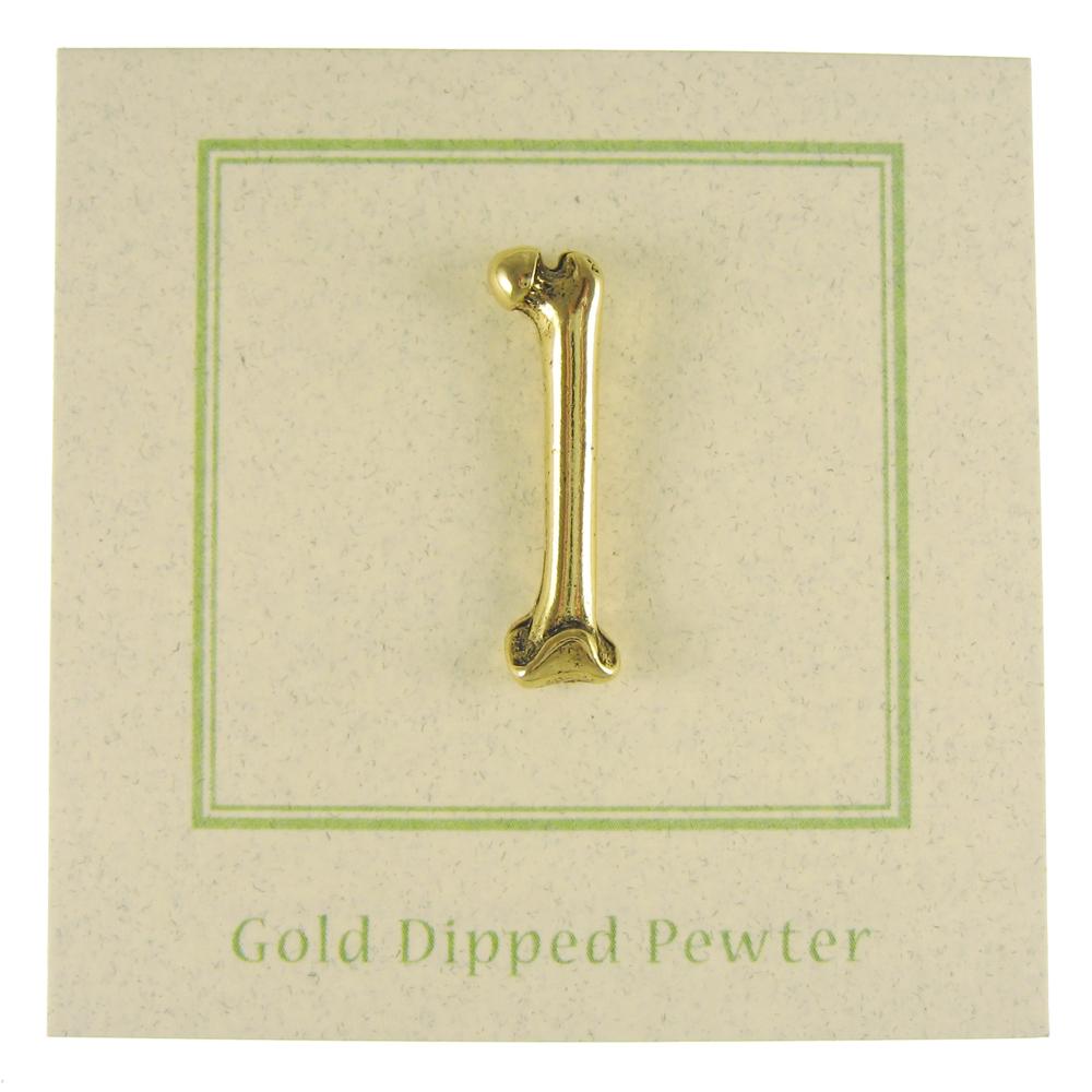 Femur Gold Lapel Pin – lapelpinplanet