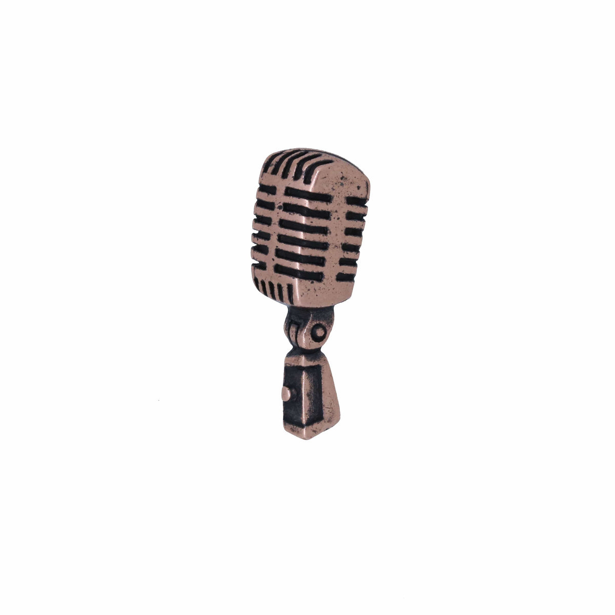 Microphone Copper Lapel Pin – lapelpinplanet