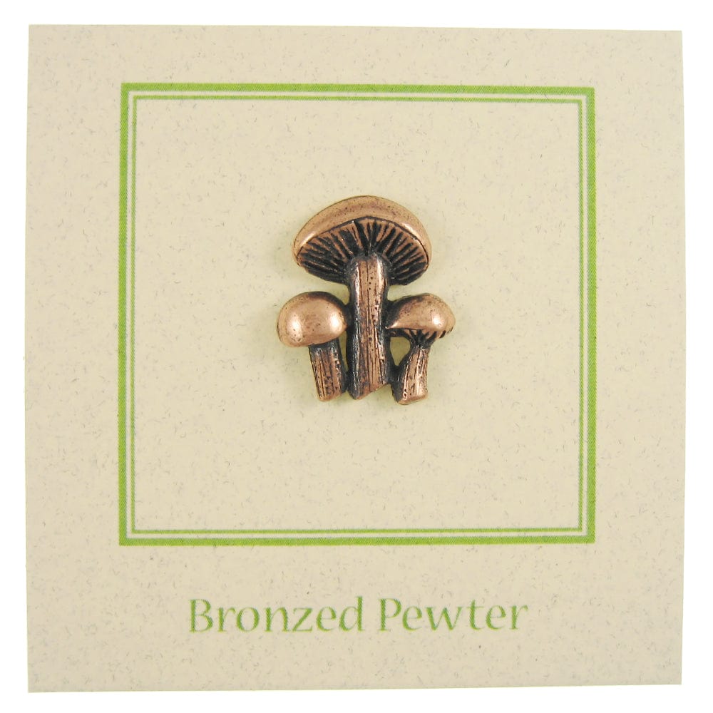 Mushrooms Copper Lapel Pin – lapelpinplanet