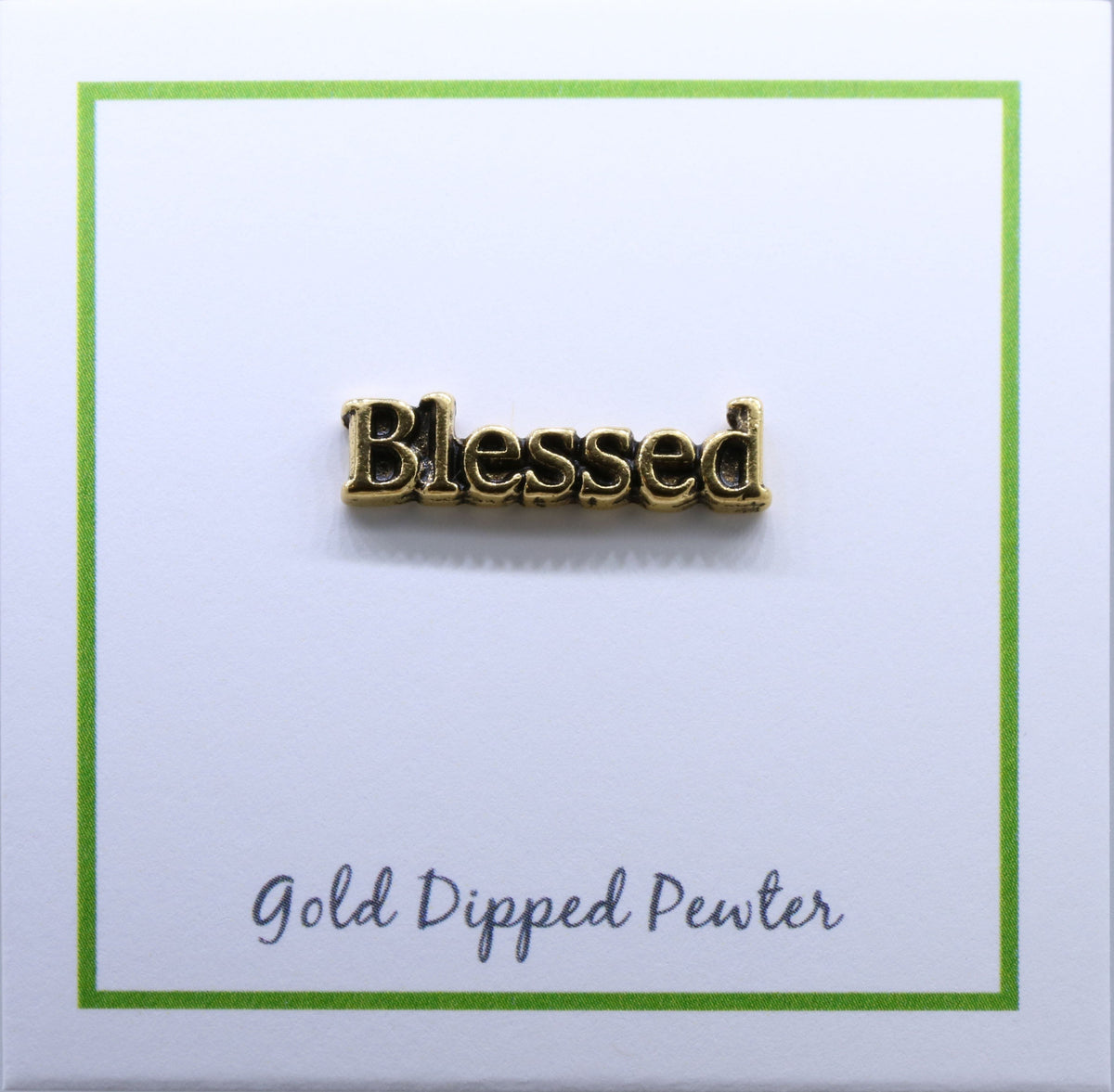 Blessed Gold Lapel Pin - Wear Your Gratitude | Lapel Pin Planet ...