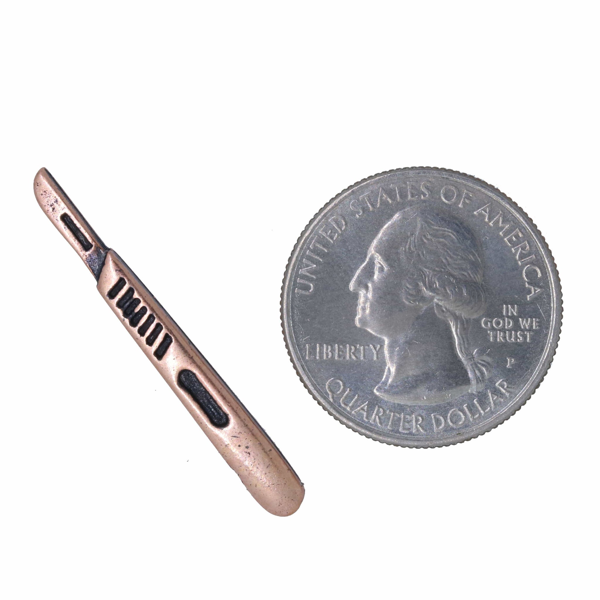 Scalpel Copper Lapel Pin – lapelpinplanet