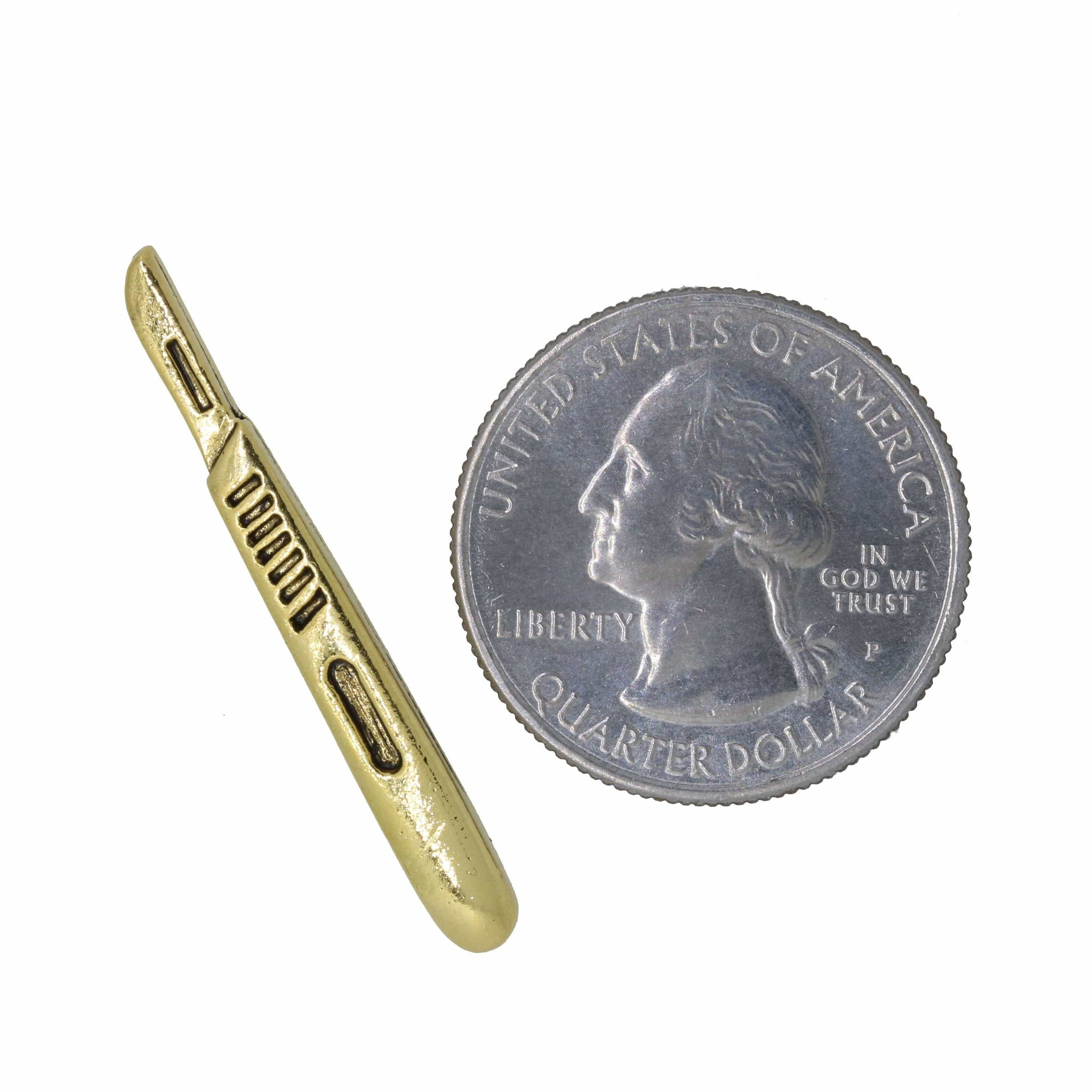 Scalpel Gold Lapel Pin – lapelpinplanet
