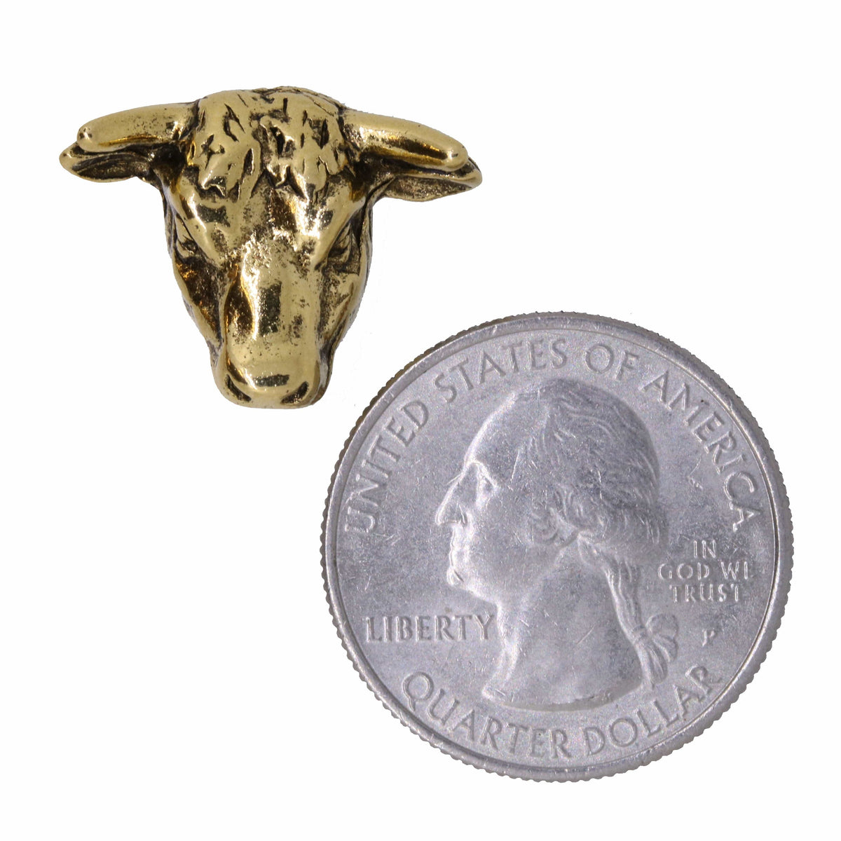 Bull Head Gold Lapel Pin | Lapel Pin Planet – lapelpinplanet