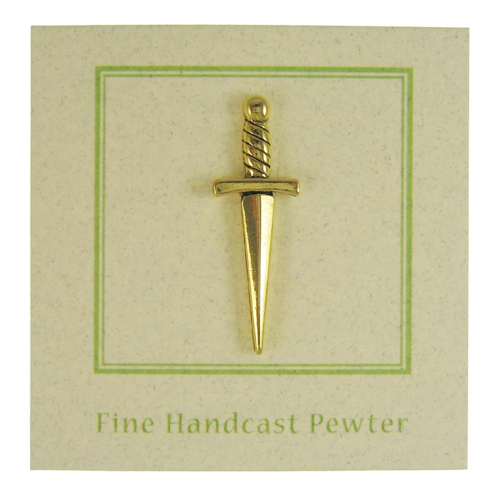Dagger Gold Lapel Pin – lapelpinplanet