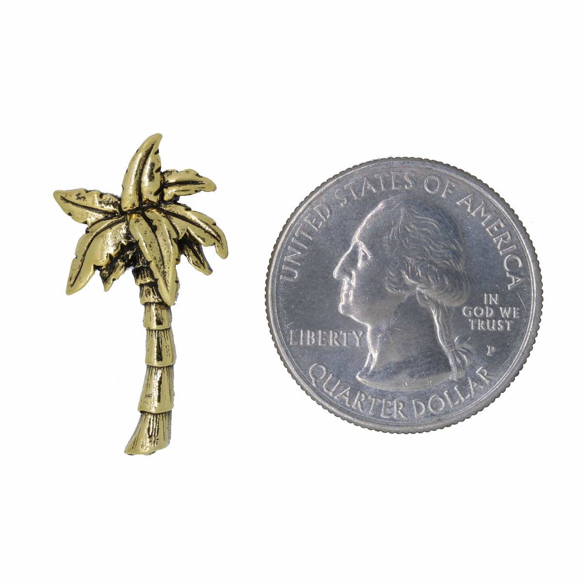 Palm Tree Gold Lapel Pin – lapelpinplanet