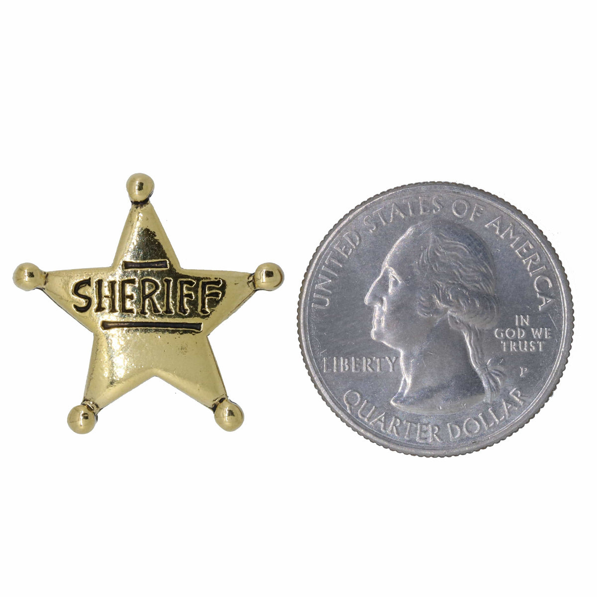 Sheriff Star Gold Lapel Pin – lapelpinplanet