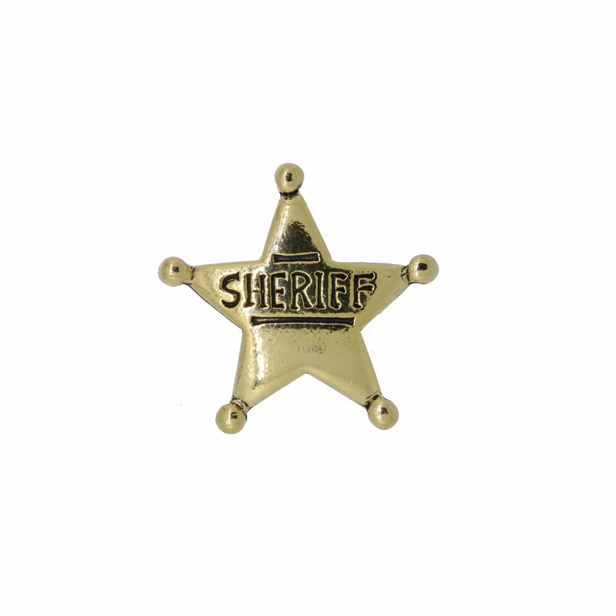 Sheriff Star Gold Lapel Pin – lapelpinplanet