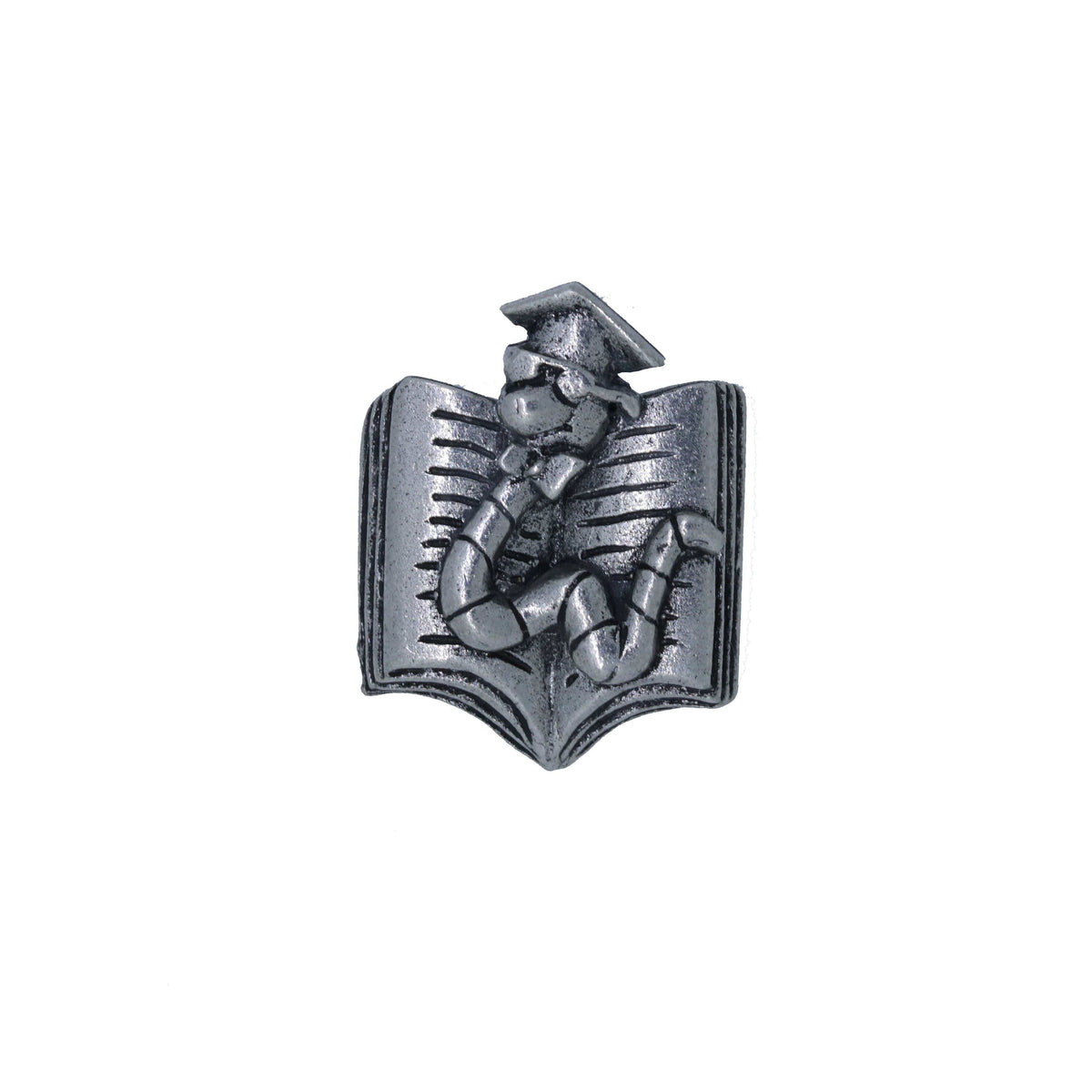 Bookworm Scholar Lapel Pin | Lapel Pin Planet – lapelpinplanet