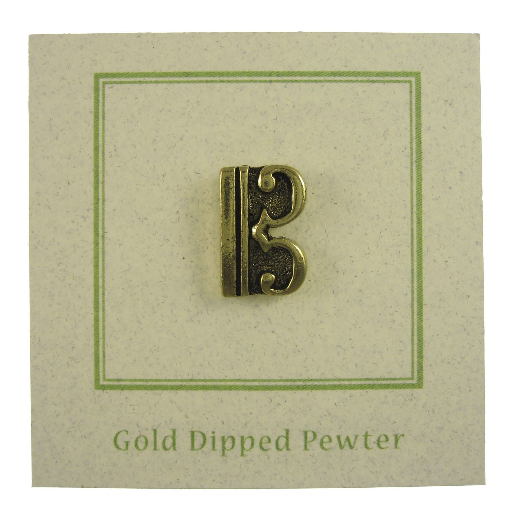 C Clef (Alto Clef) Gold Lapel Pin | Lapel Pin Planet – lapelpinplanet