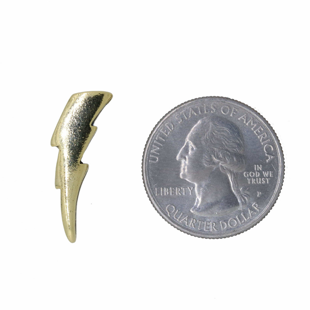 Lightning Bolt Gold Lapel Pin – lapelpinplanet