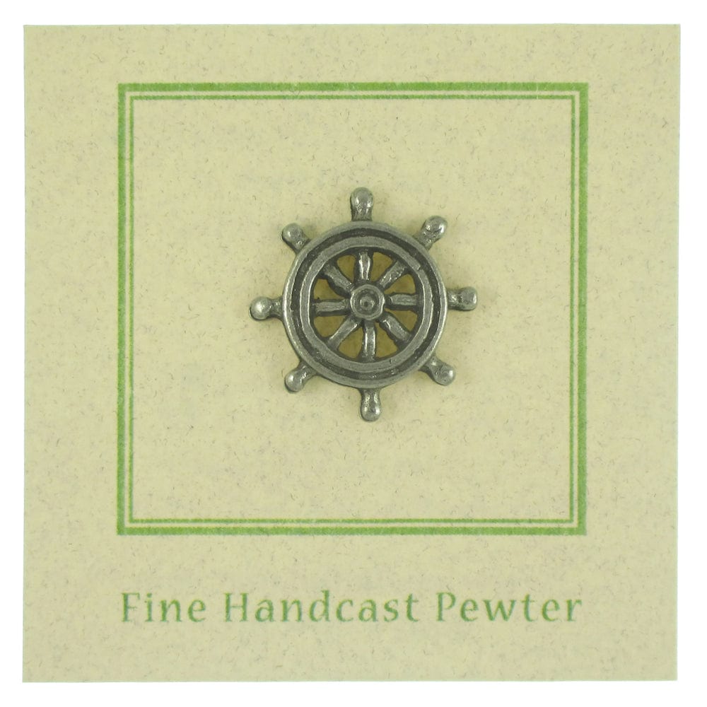 Ships Wheel Lapel Pin – lapelpinplanet