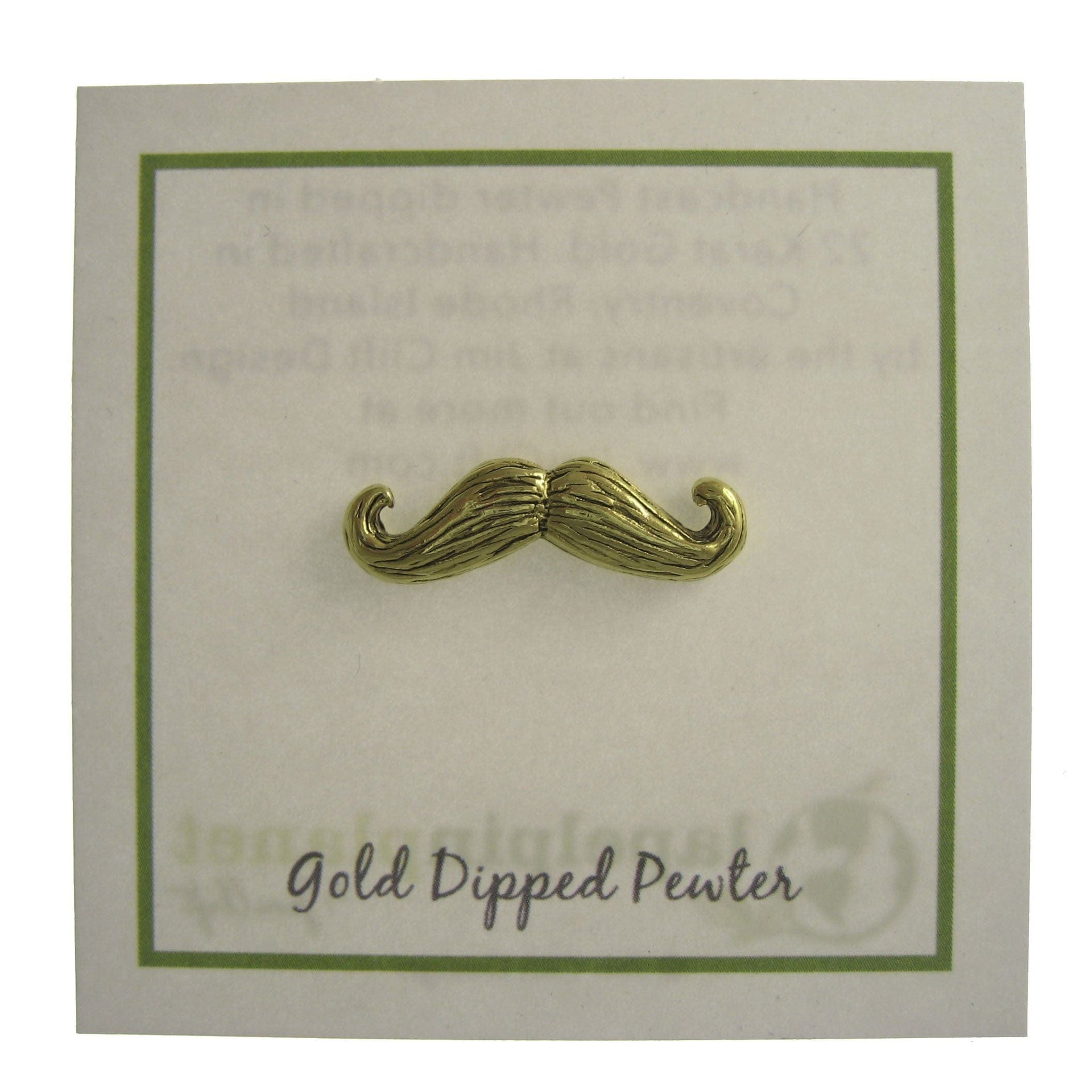 Moustache Gold Lapel Pin – lapelpinplanet