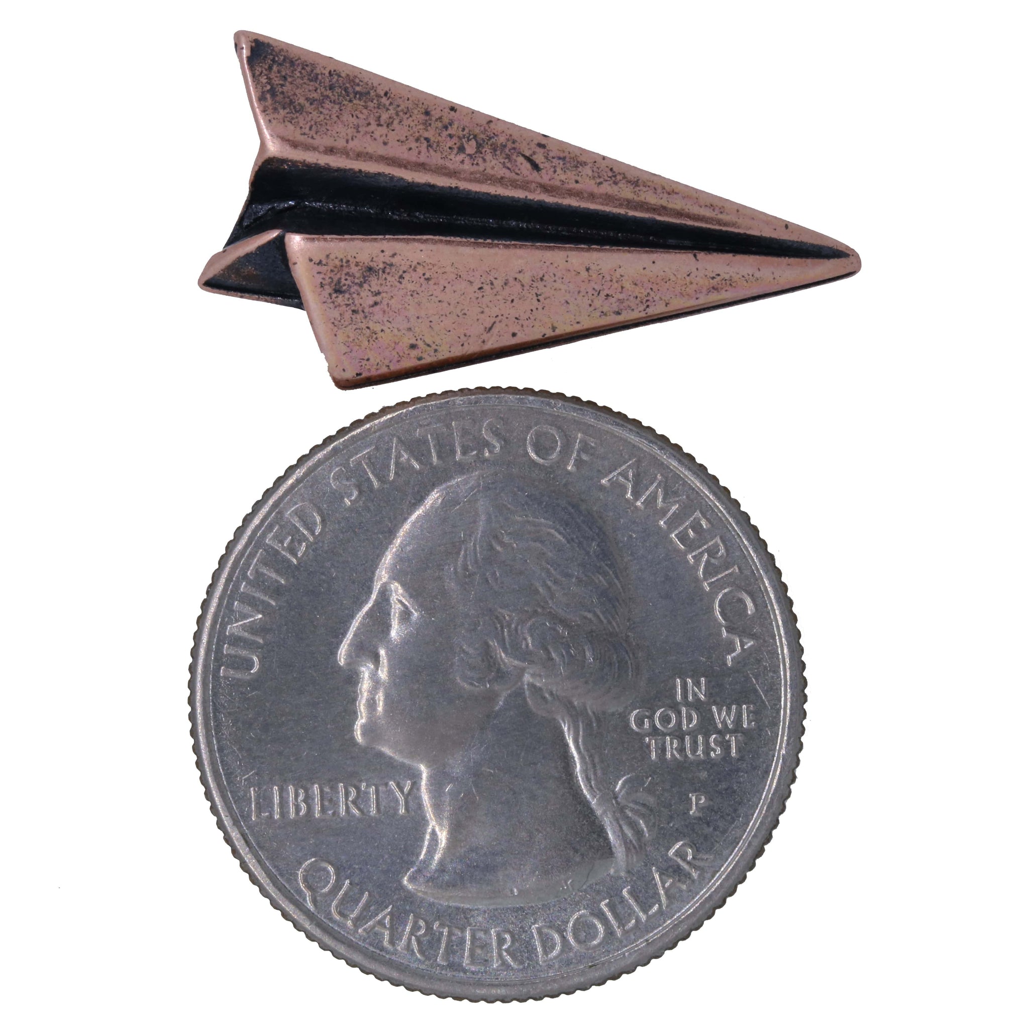 Paper Airplane Copper Lapel Pin – lapelpinplanet