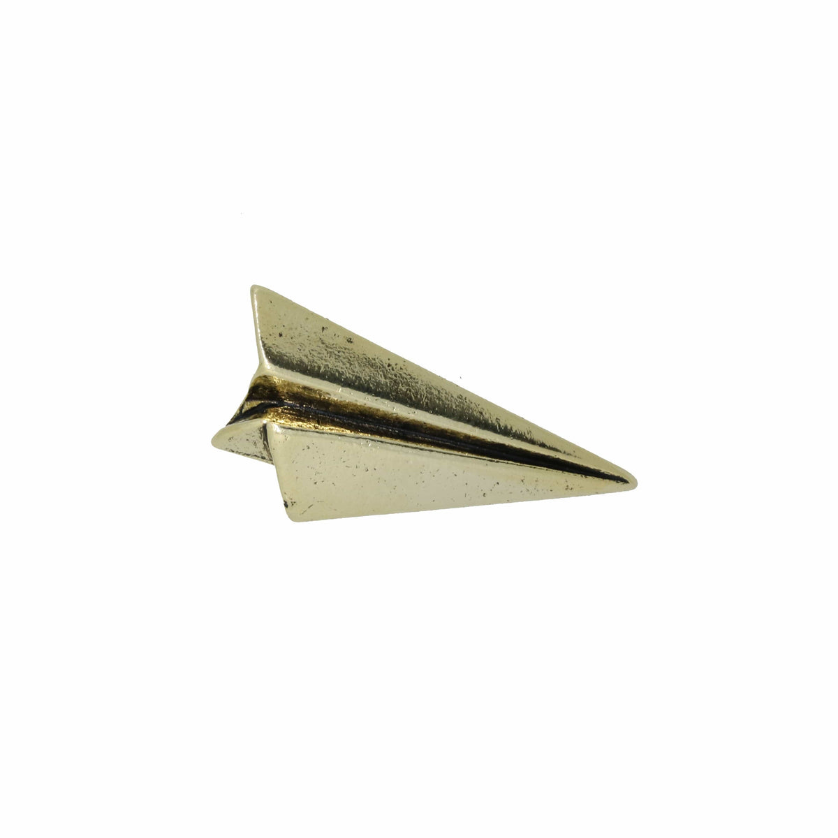 Paper Airplane Gold Lapel Pin – lapelpinplanet