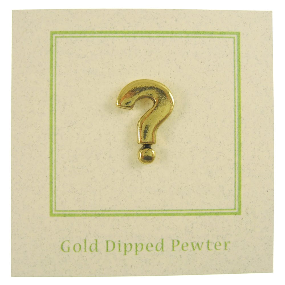 Question Mark Gold Lapel Pin – lapelpinplanet
