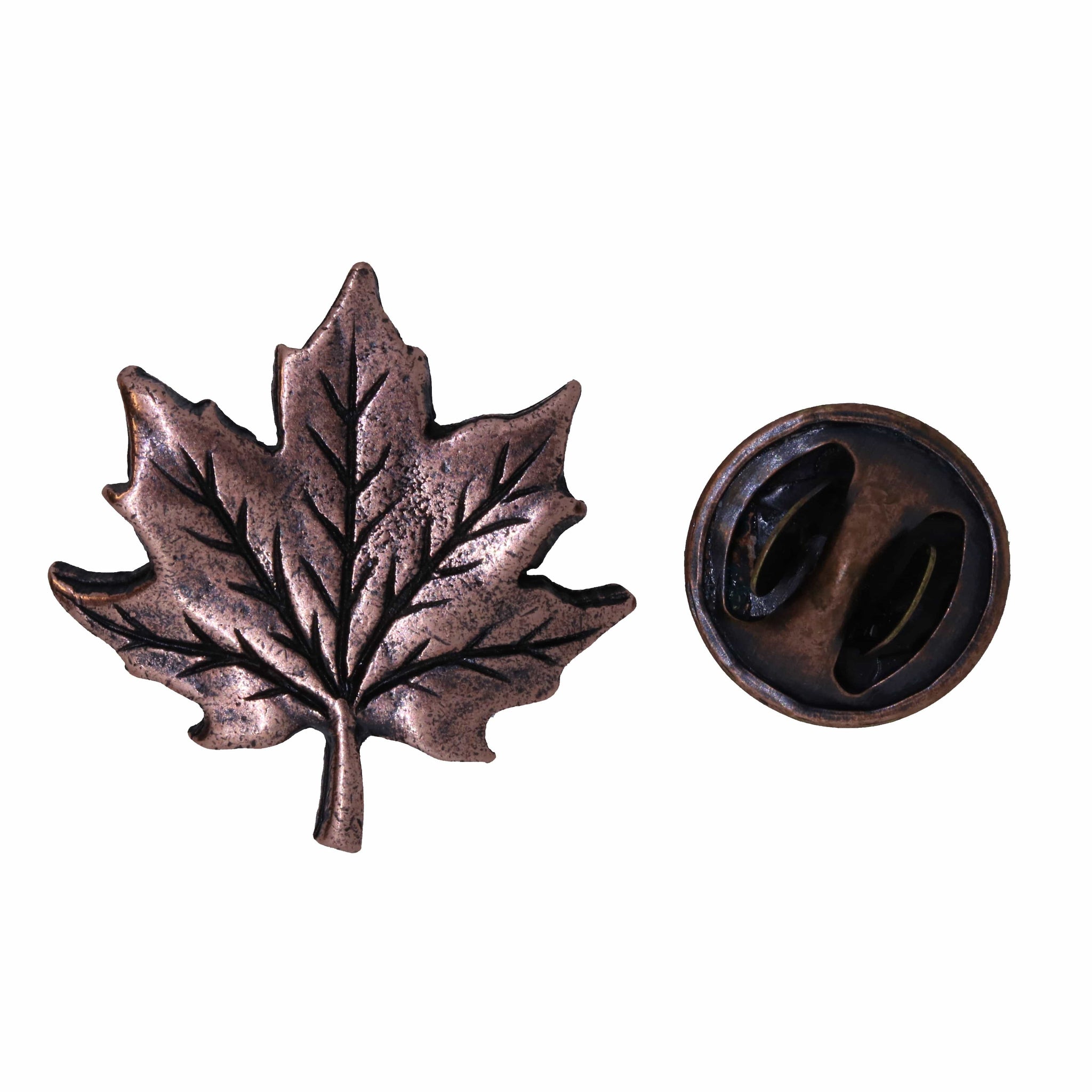 Maple Leaf Copper Lapel Pin – lapelpinplanet