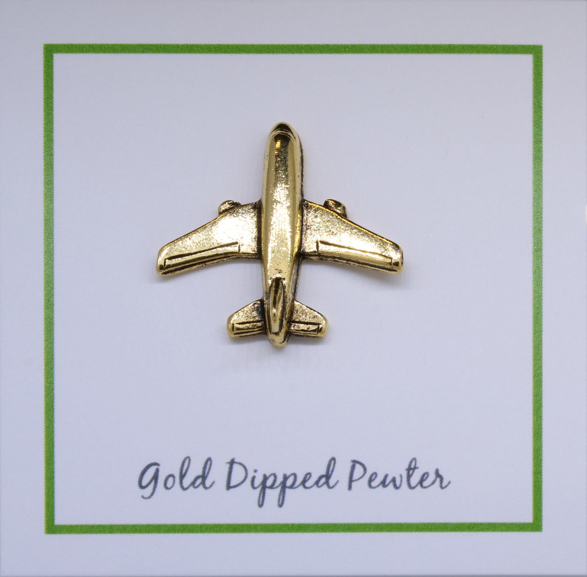 Jet Airplane Gold Lapel Pin – lapelpinplanet