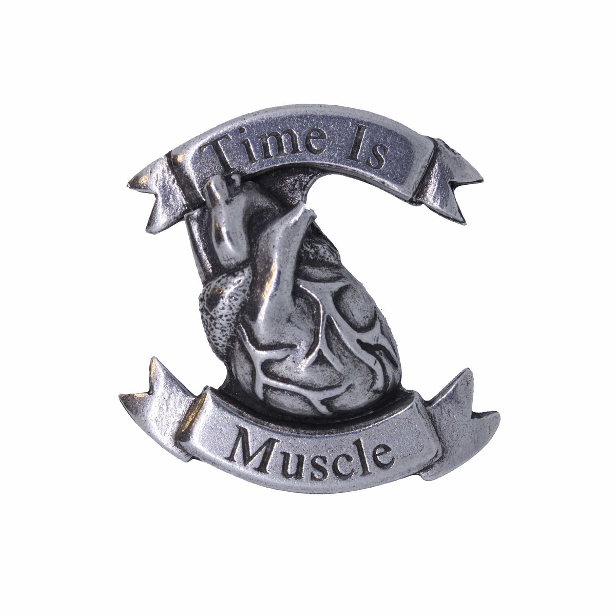 Time Is Muscle Heart Attack Awareness Lapel Pin – lapelpinplanet