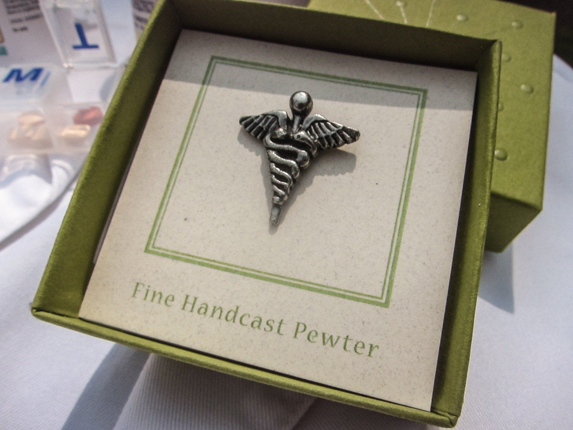 Caduceus Lapel Pin - Symbol of Healing and Medicine | Lapel Pin Planet ...