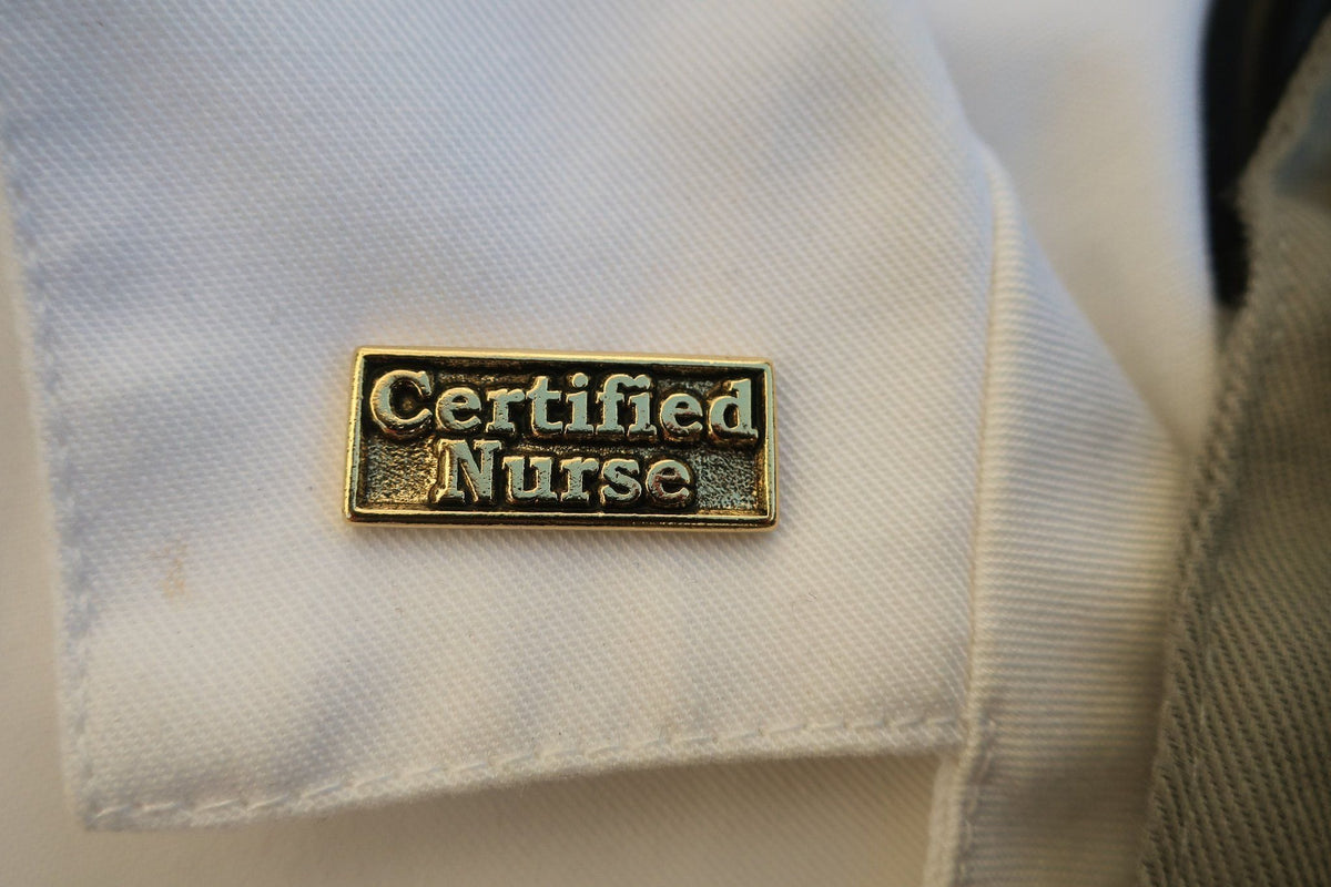 Certified Nurse Gold Lapel Pin | Lapel Pin Planet – lapelpinplanet