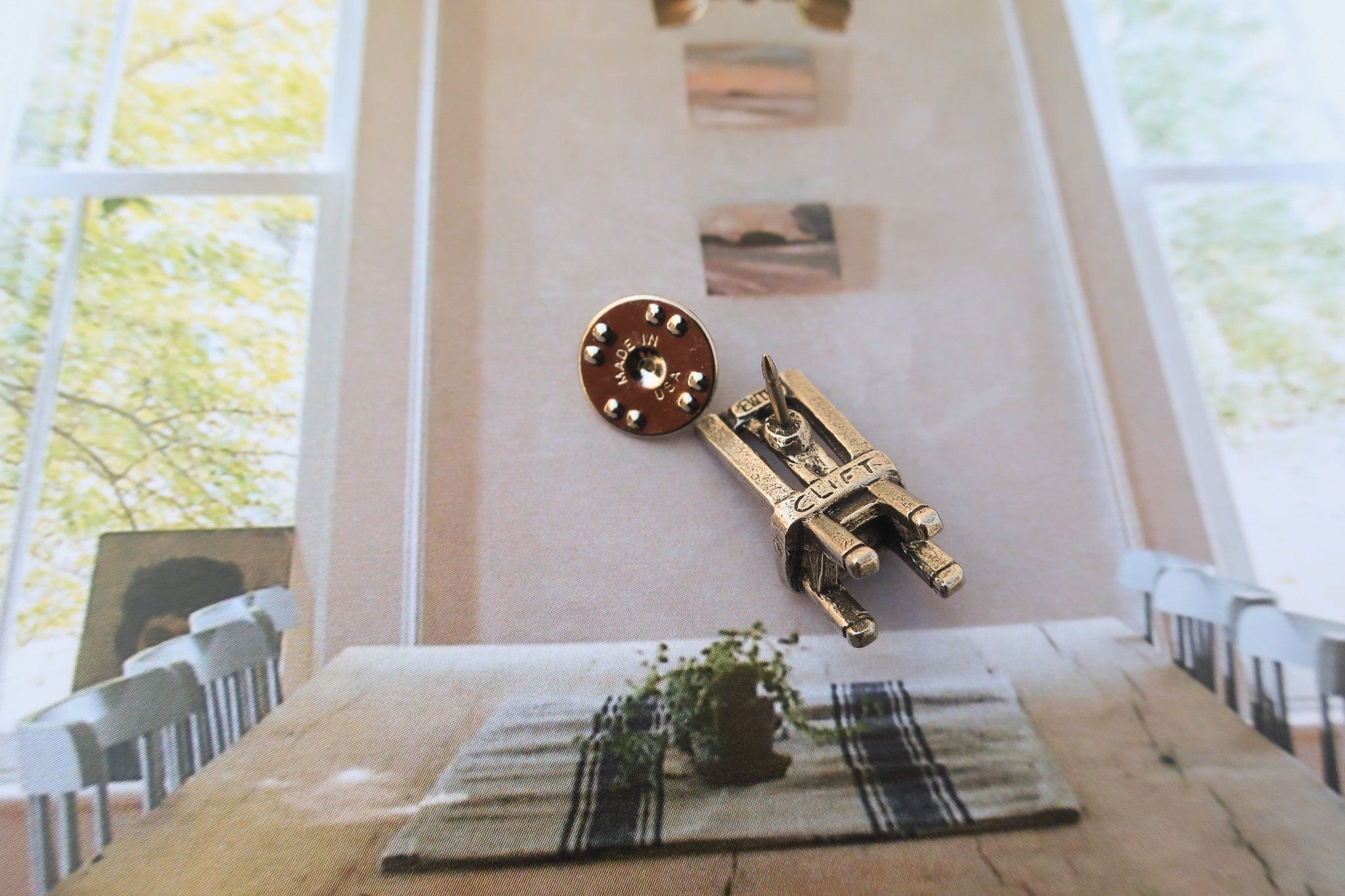 Chair Lapel Pin - Sit in Style | Lapel Pin Planet – lapelpinplanet