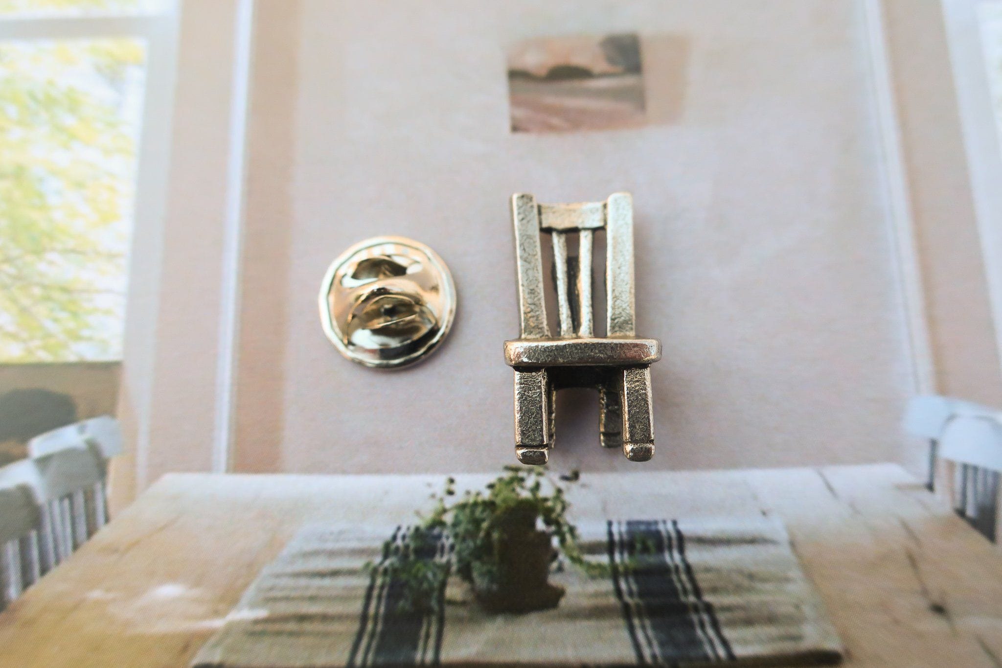 Chair Lapel Pin - Sit in Style | Lapel Pin Planet – lapelpinplanet