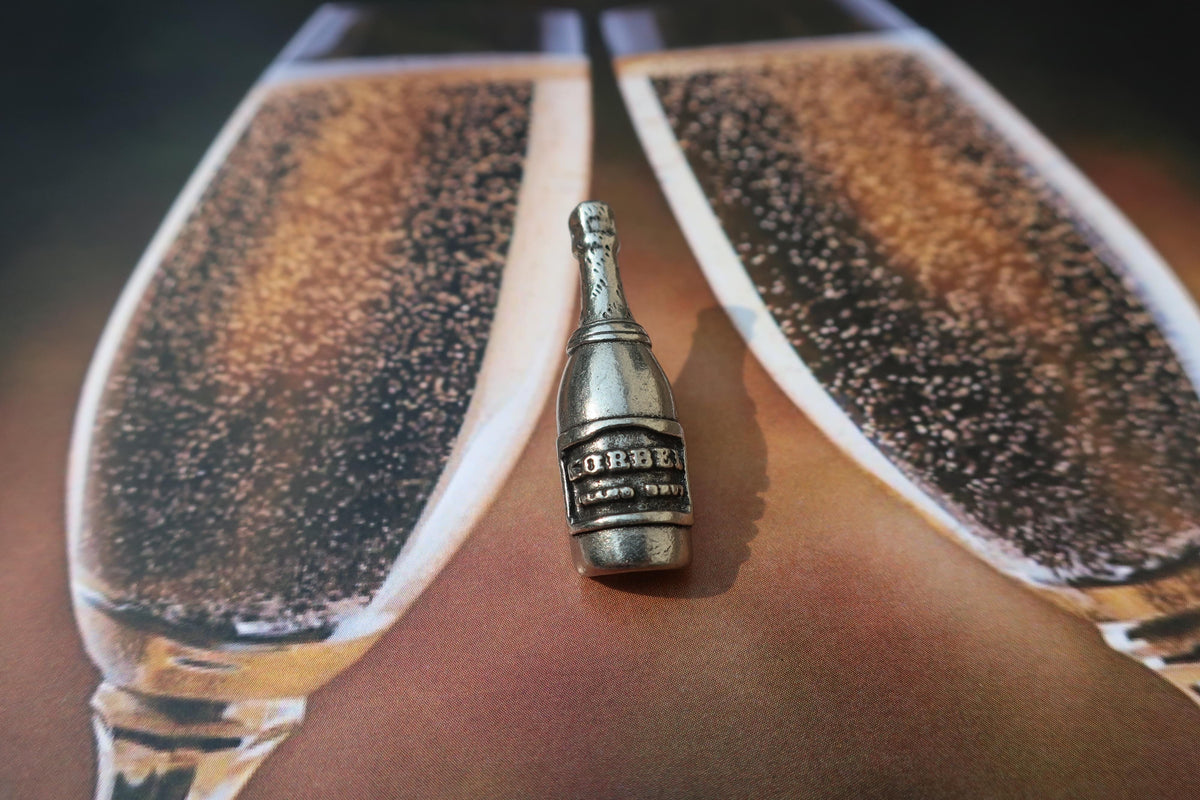 Champagne Bottle Lapel Pin | Lapel Pin Planet – lapelpinplanet