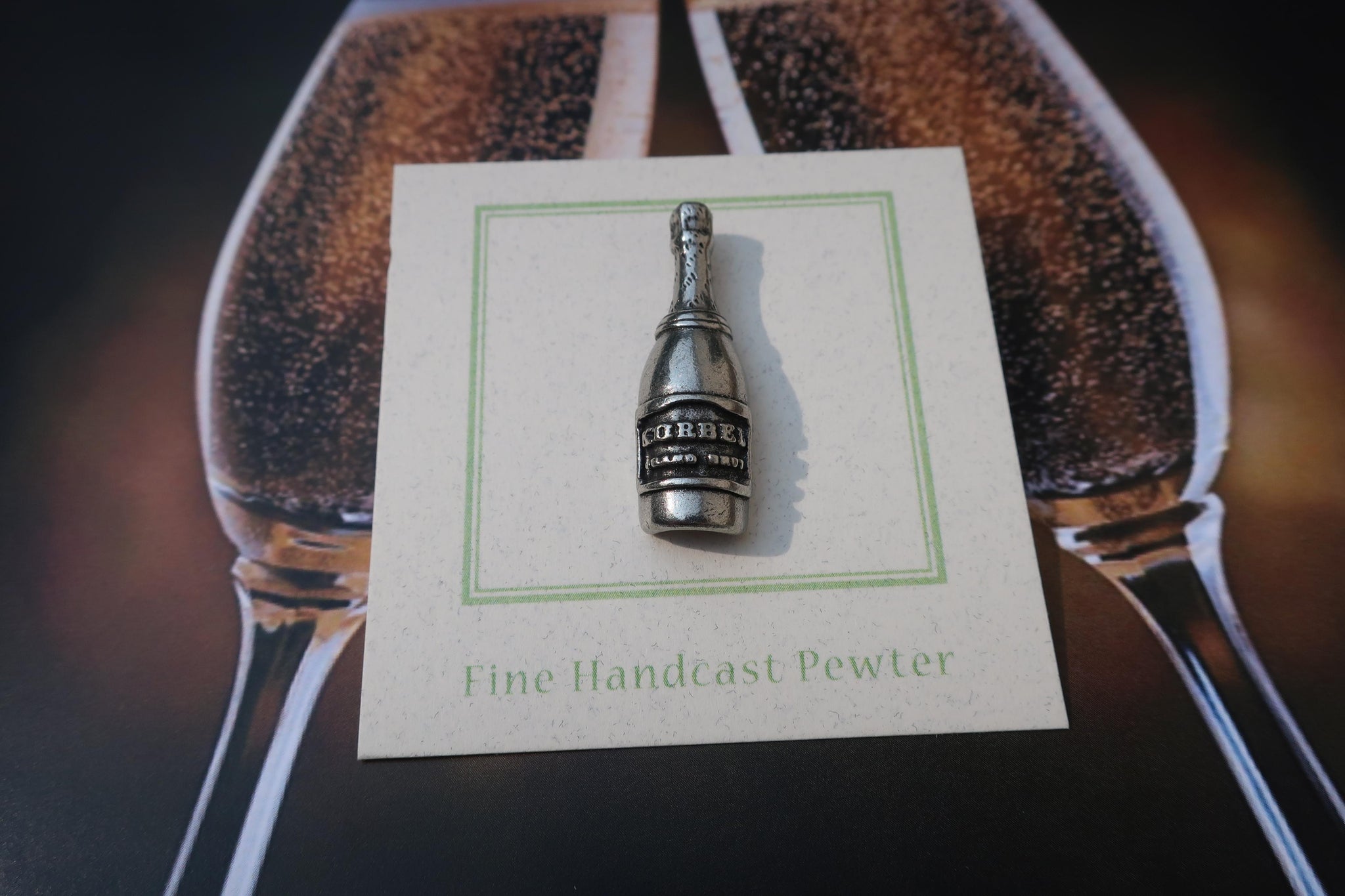 Champagne Bottle Lapel Pin | Lapel Pin Planet – lapelpinplanet