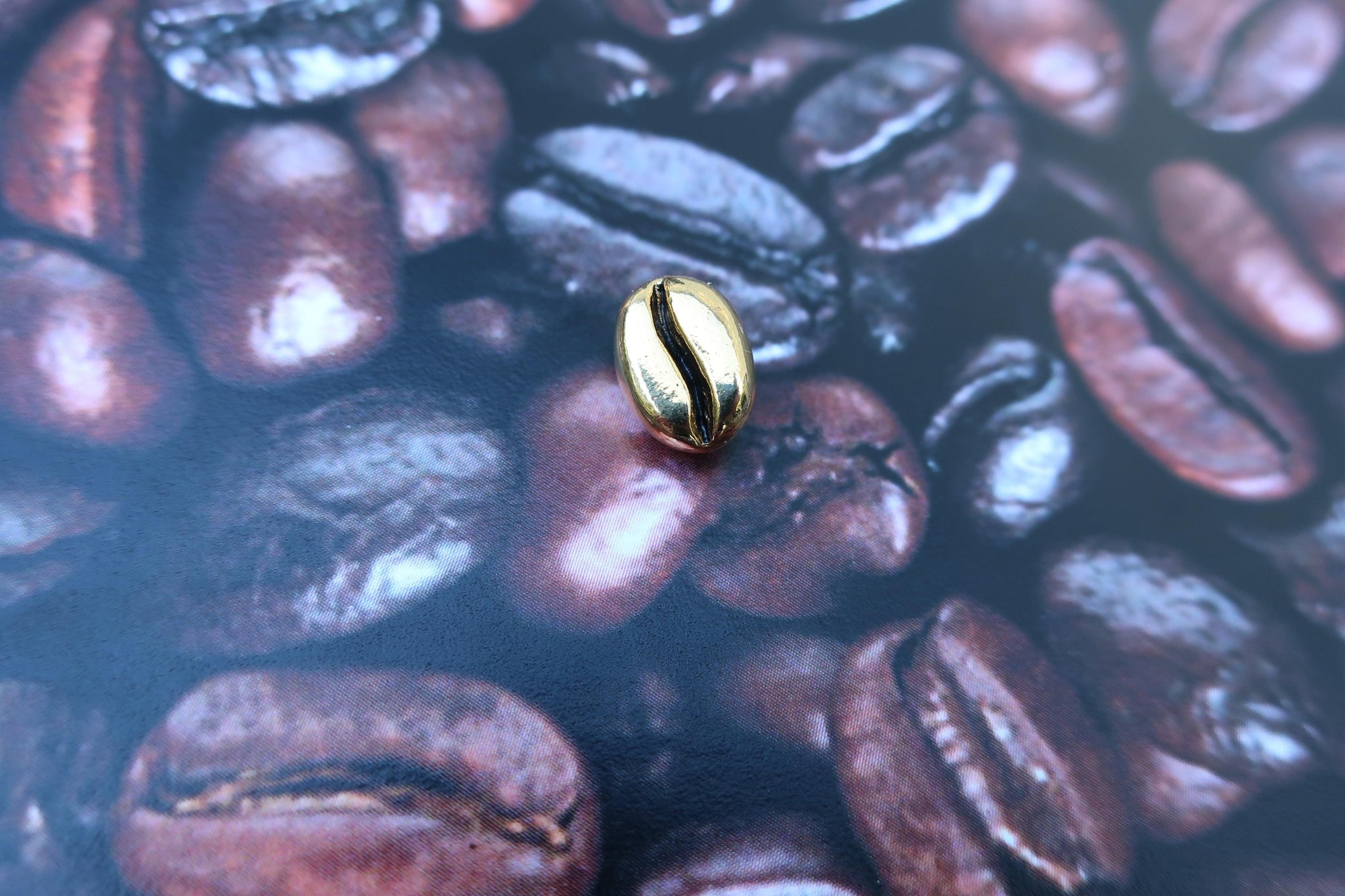 Coffee Bean Gold Lapel Pin - Brew Up Your Style | Lapel Pin Planet ...
