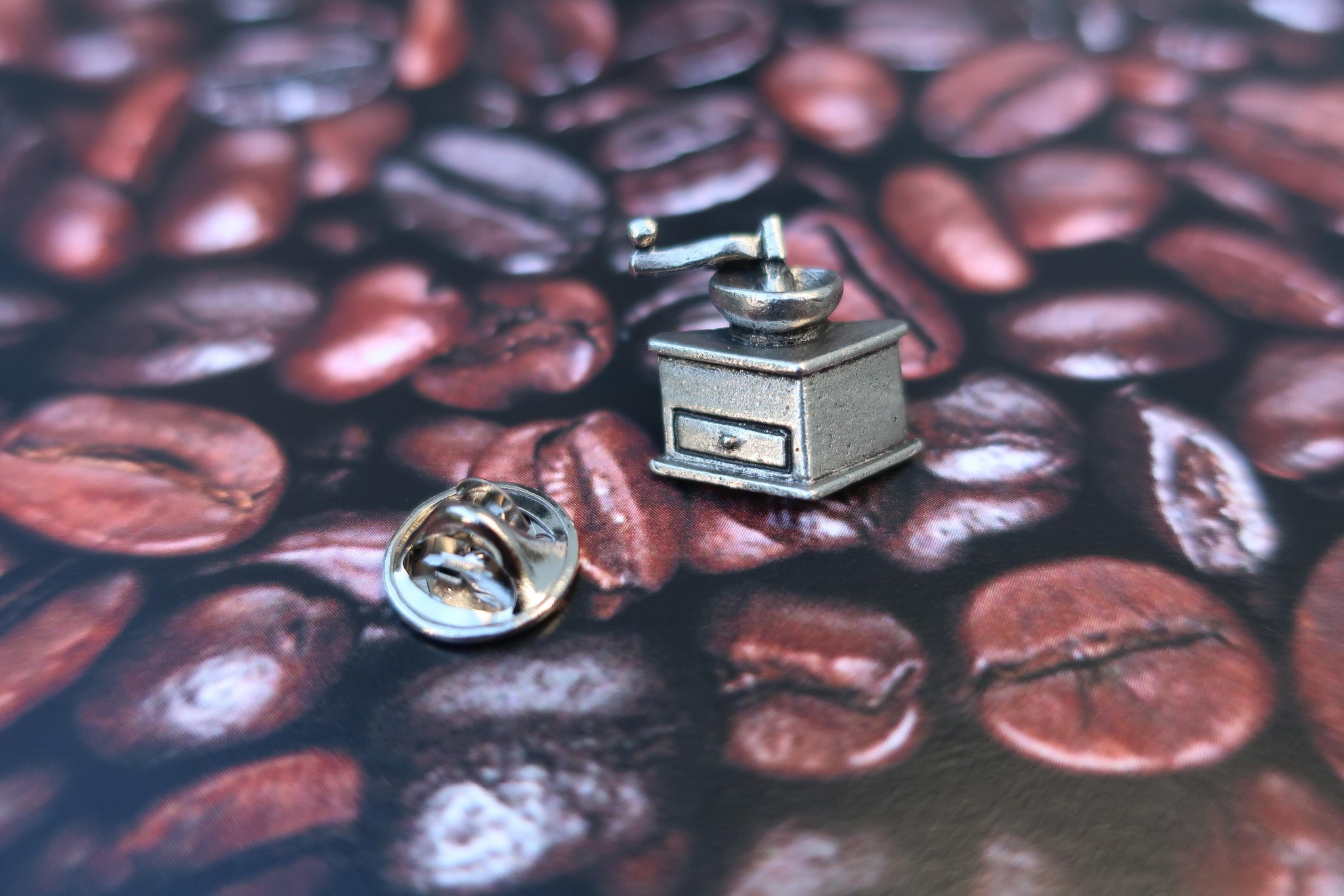 Coffee Mill Lapel Pin - Grind with Style | Lapel Pin Planet ...