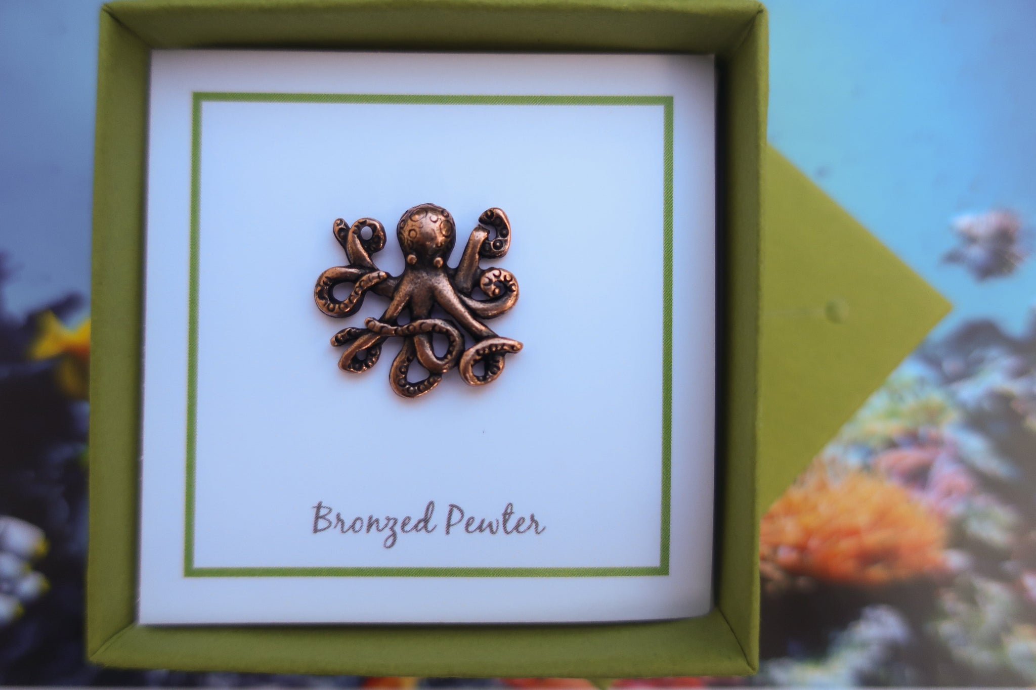 Octopus Copper Lapel Pin – lapelpinplanet