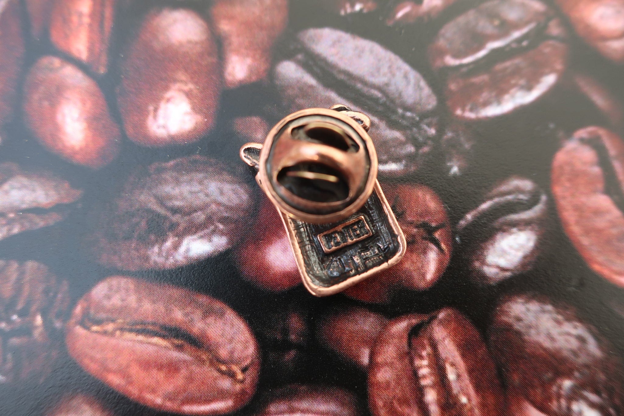Sack of Coffee Copper Lapel Pin – lapelpinplanet