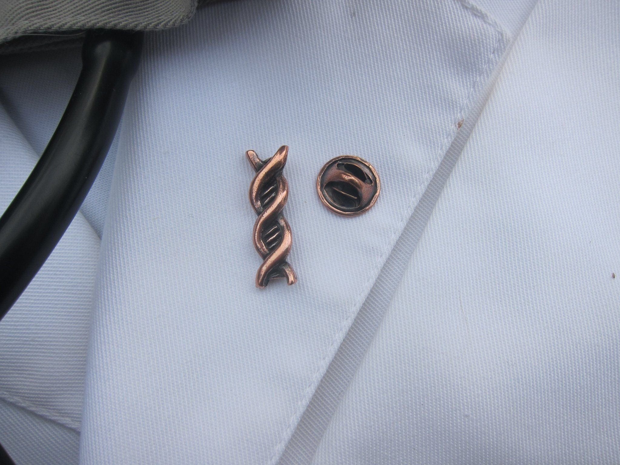 DNA Copper Lapel Pin – lapelpinplanet