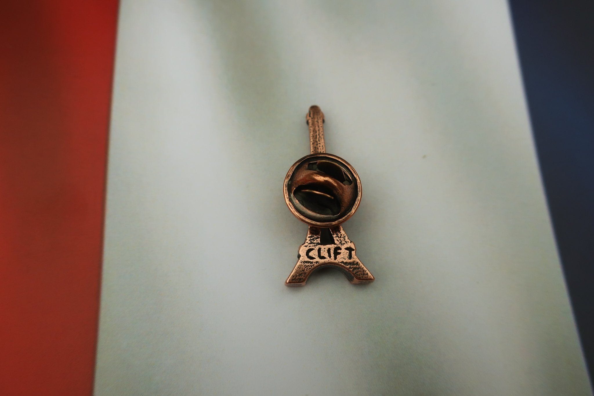 Eiffel Tower Copper Lapel Pin – lapelpinplanet