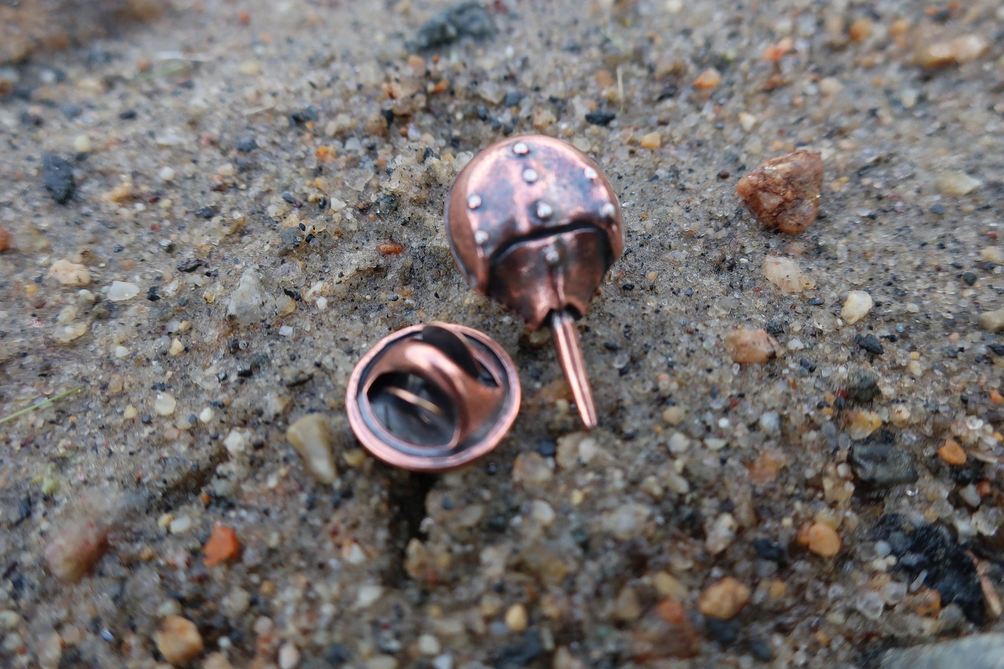 Horseshoe Crab Copper Lapel Pin – lapelpinplanet