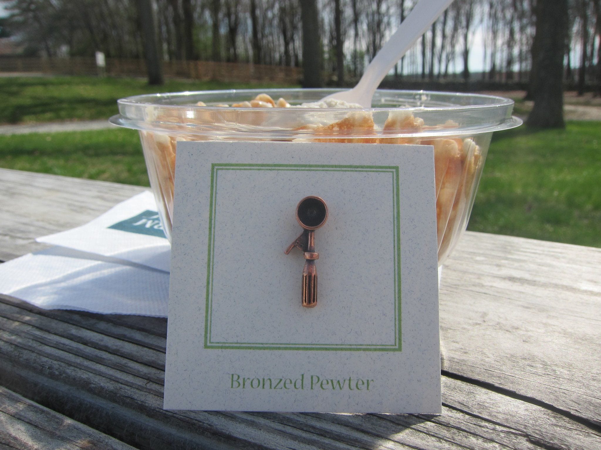 Ice Cream Scoop Copper Lapel Pin – lapelpinplanet