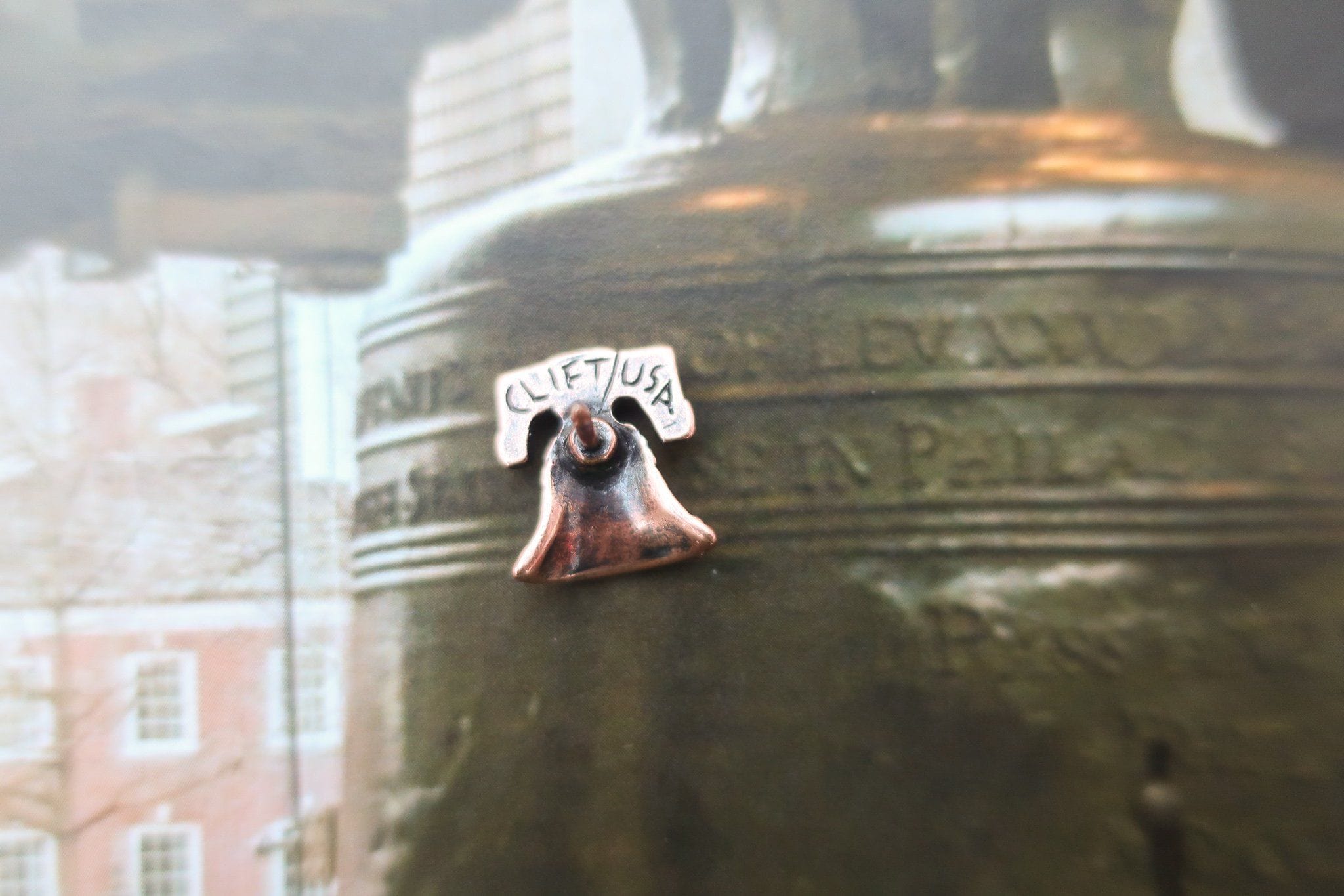 Liberty Bell Copper Lapel Pin – lapelpinplanet