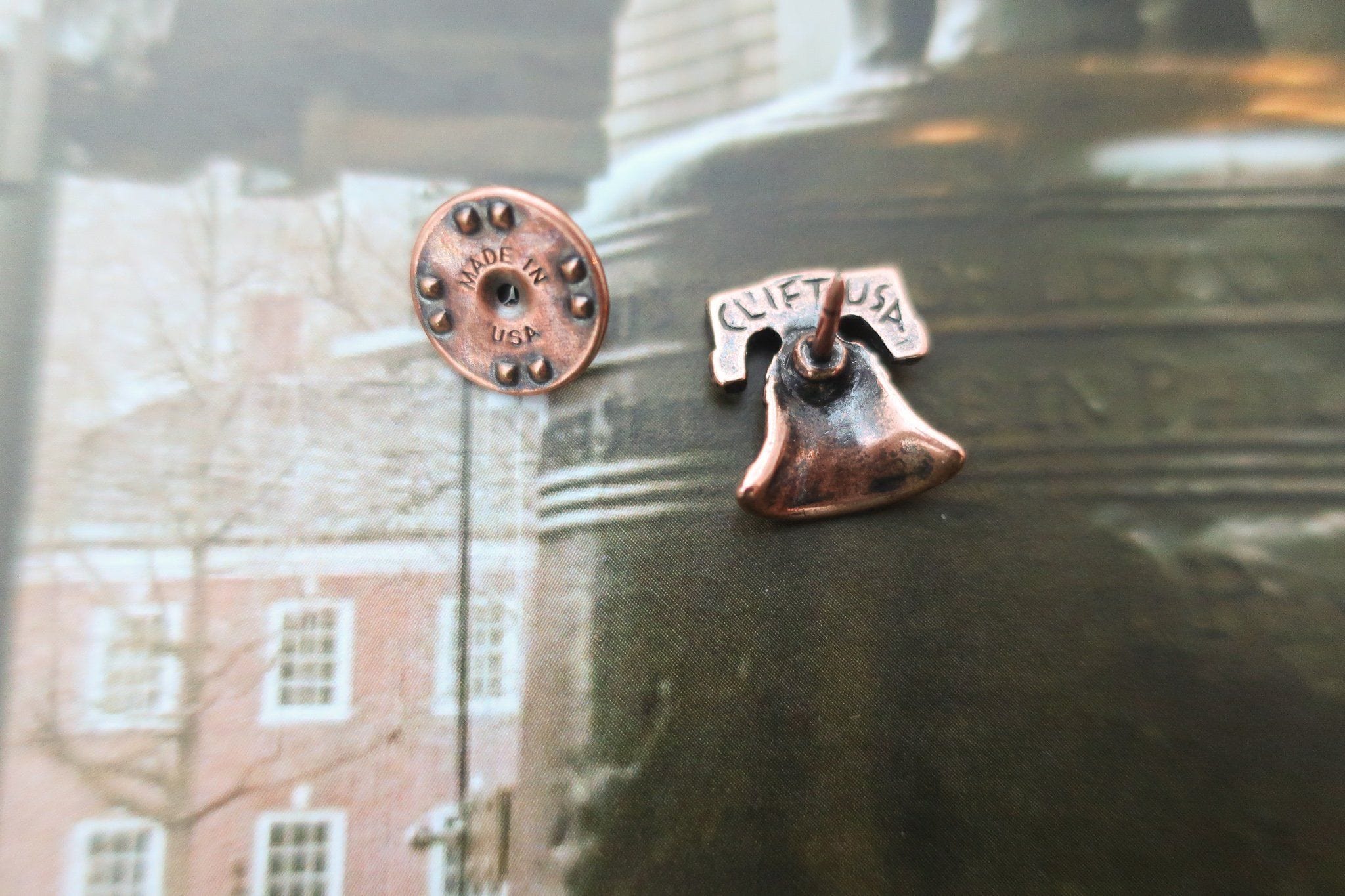Liberty Bell Copper Lapel Pin – lapelpinplanet