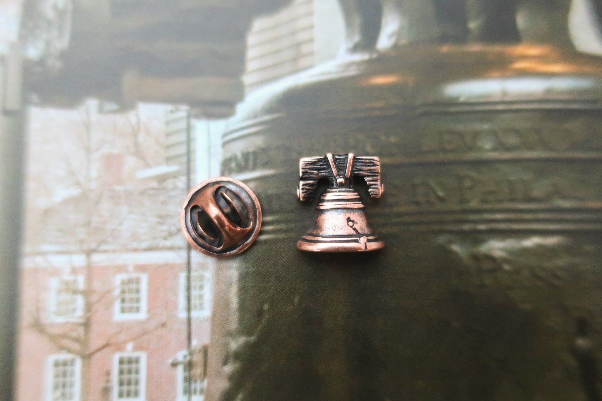 Liberty Bell Copper Lapel Pin – lapelpinplanet