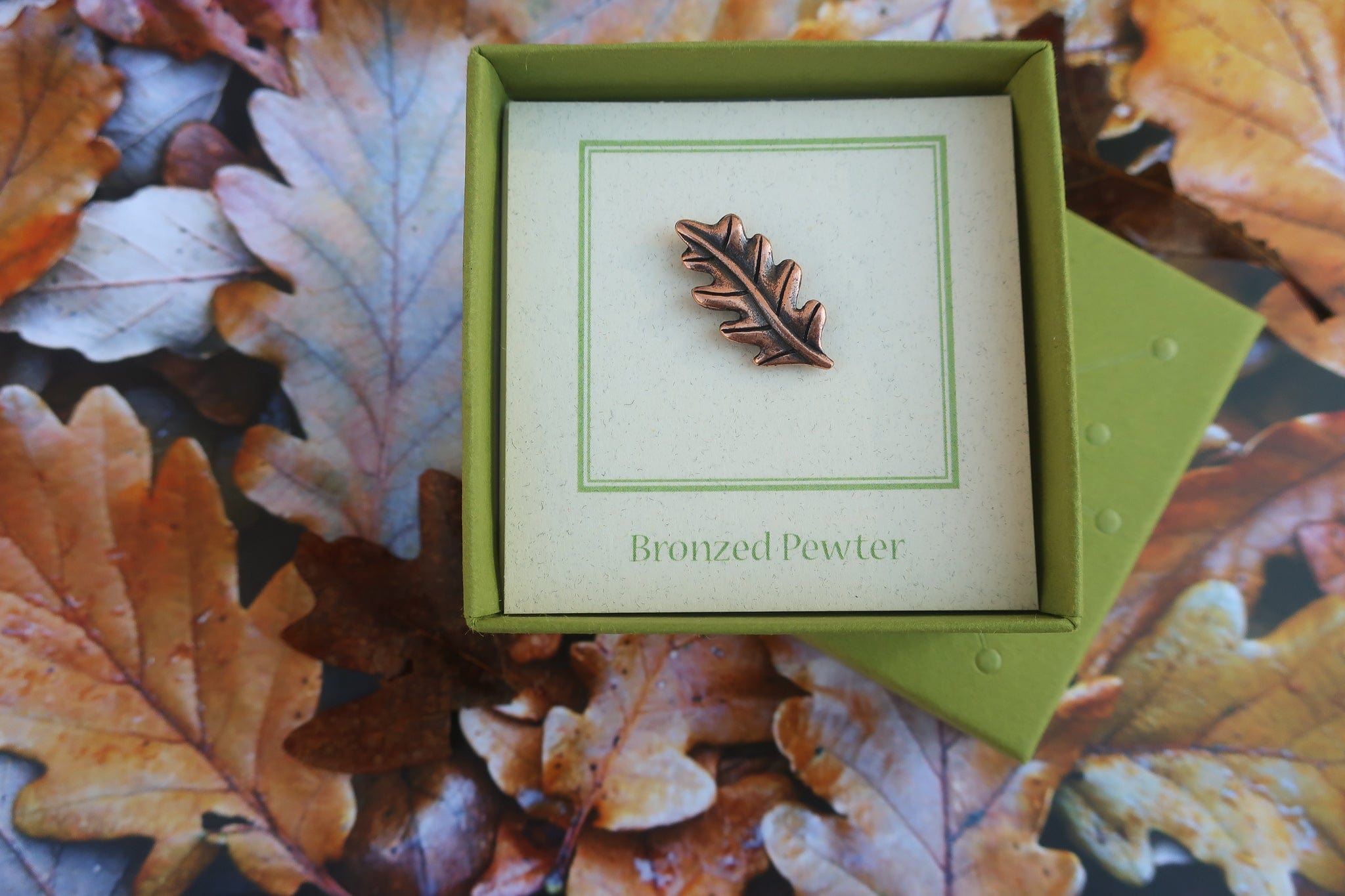 Oak Leaf Copper Lapel Pin – lapelpinplanet