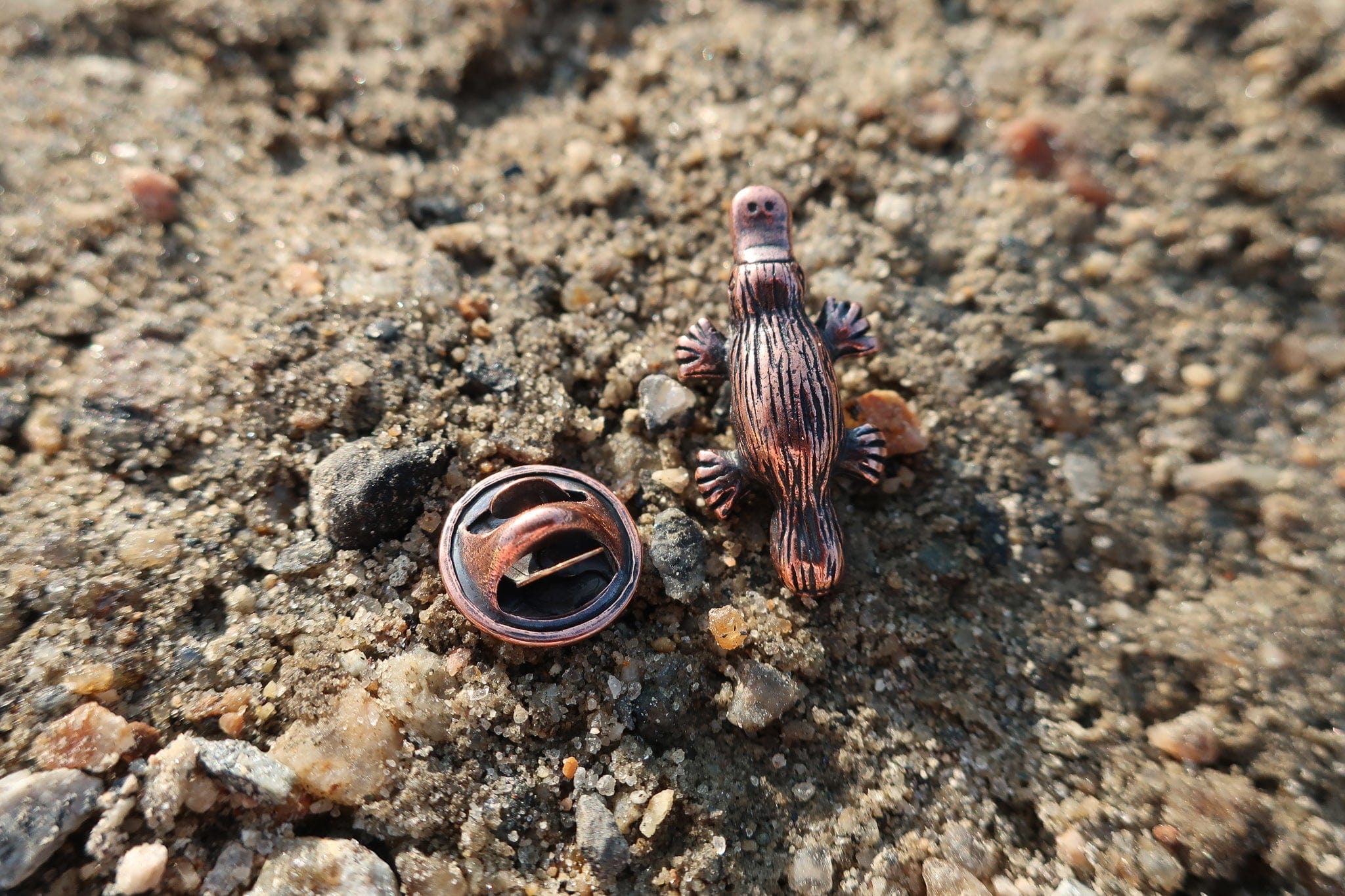 Platypus Copper Lapel Pin – lapelpinplanet