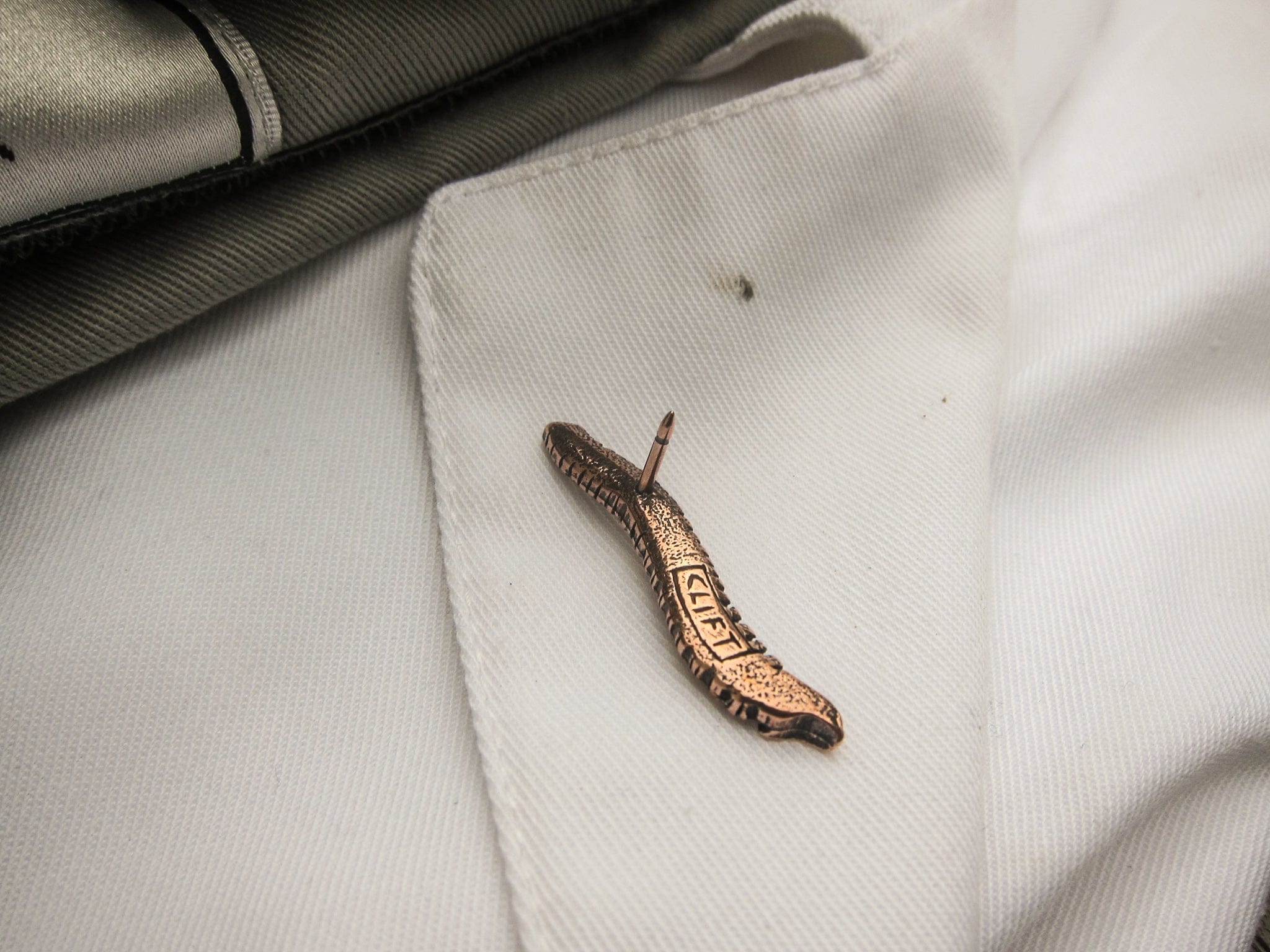 Spine Copper Lapel Pin – lapelpinplanet