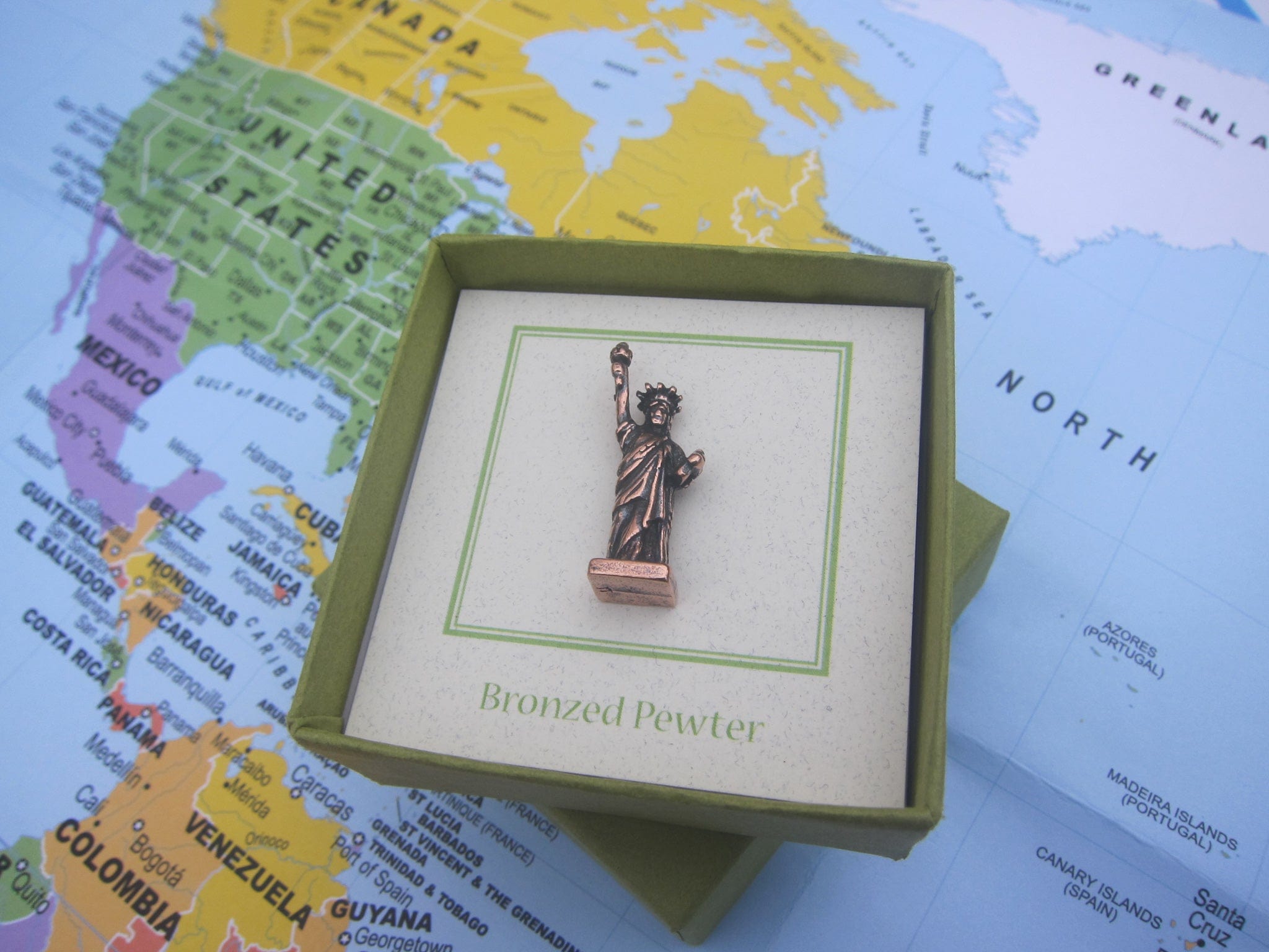 Statue of Liberty Copper Lapel Pin – lapelpinplanet