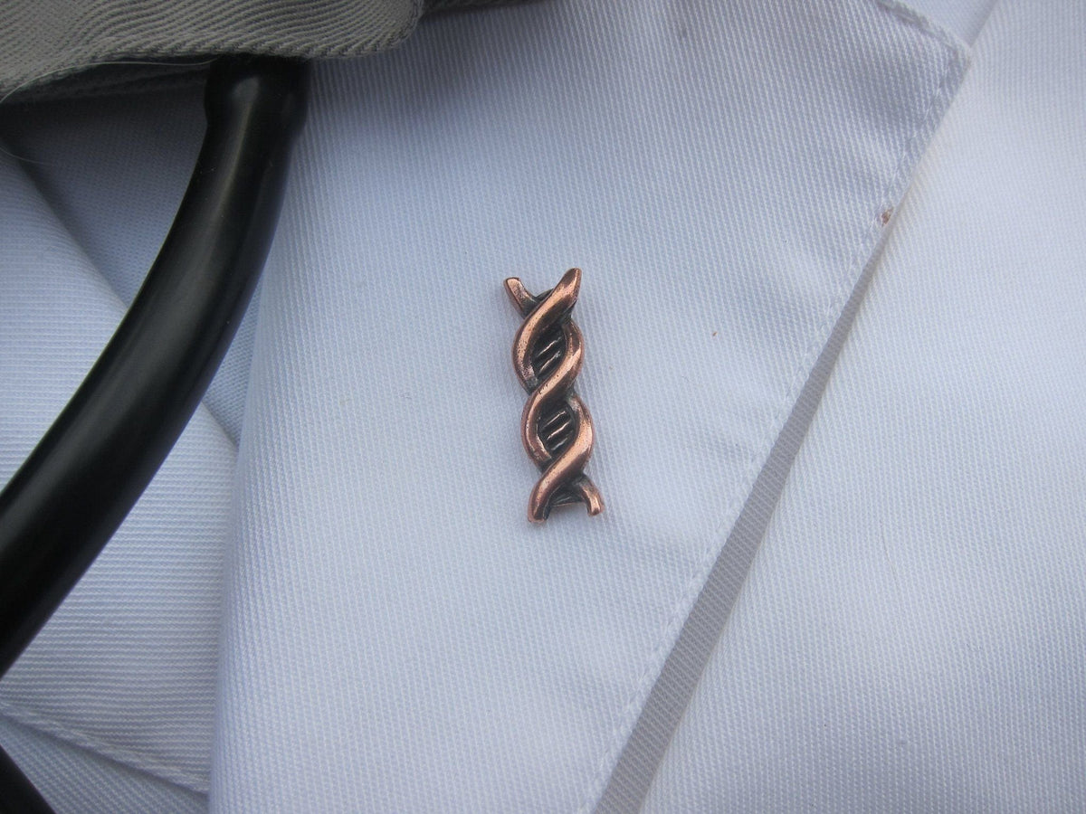 DNA Copper Lapel Pin – lapelpinplanet
