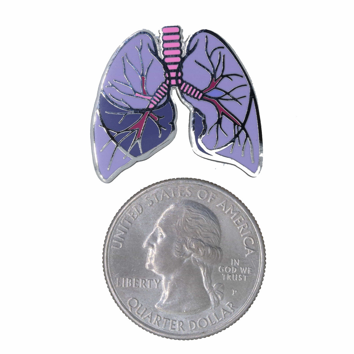 Lungs Enamel Pin – lapelpinplanet