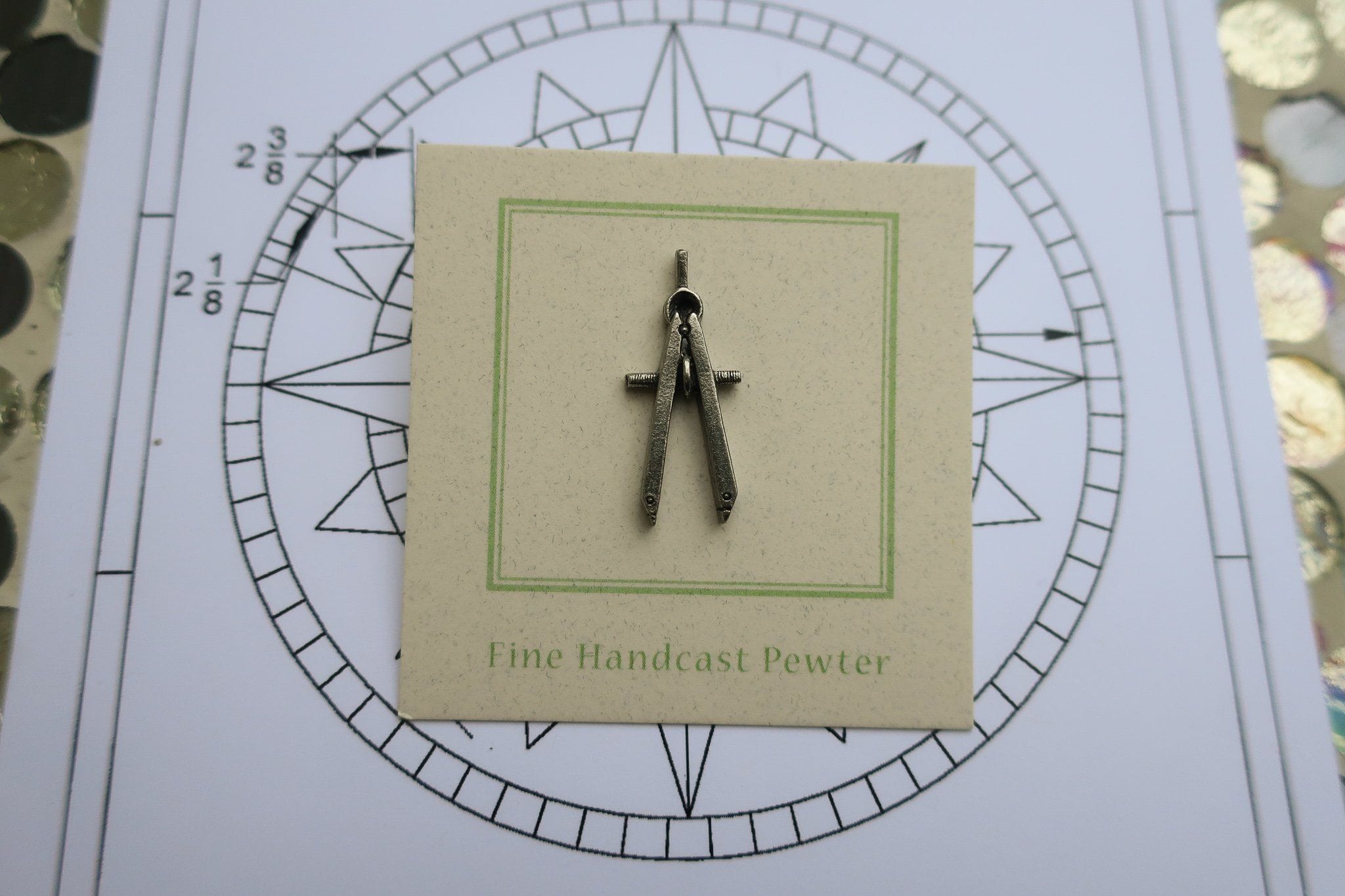 Engineering Compass Lapel Pin – lapelpinplanet