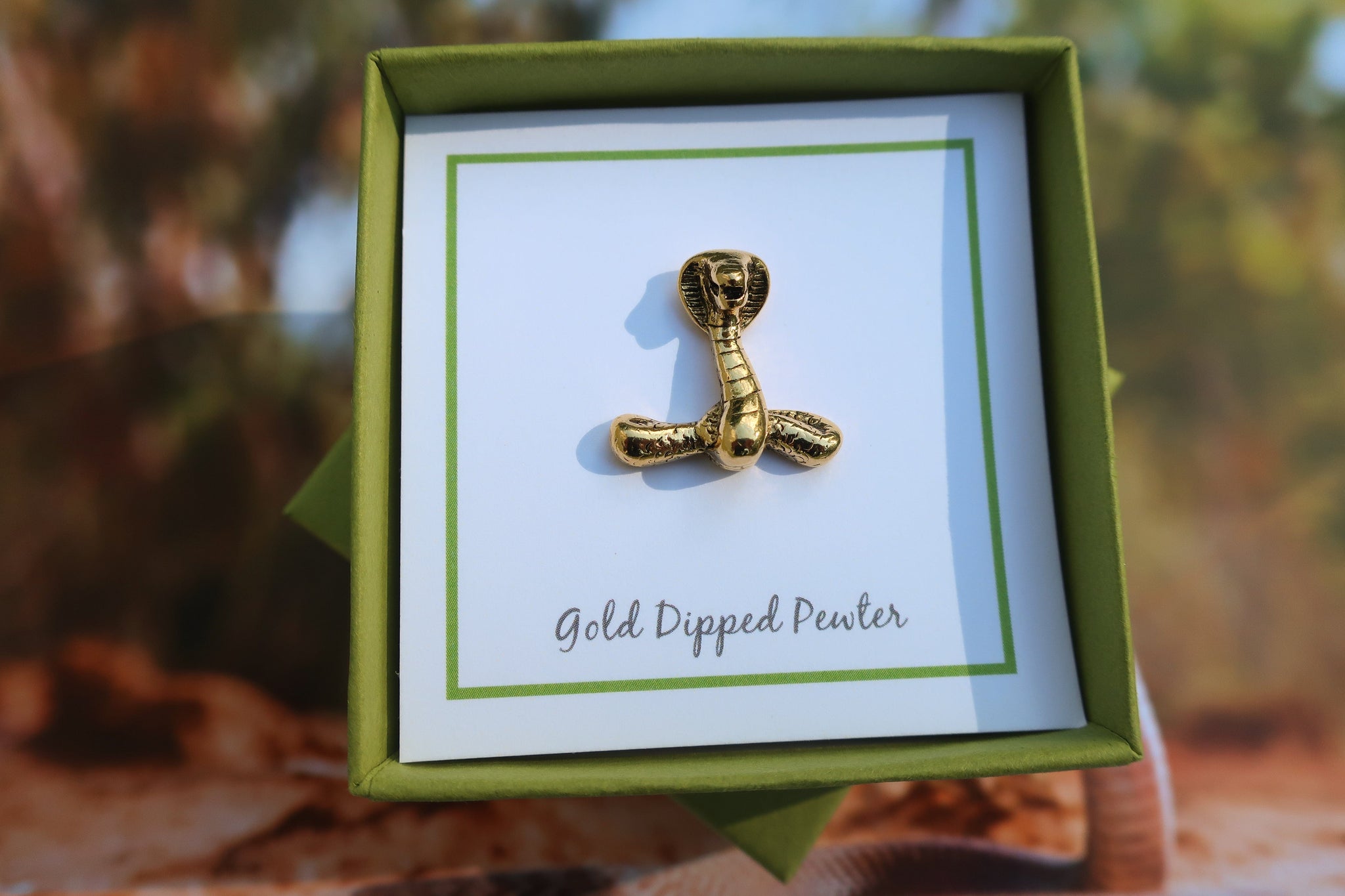 Cobra Gold Lapel Pin | Lapel Pin Planet – lapelpinplanet