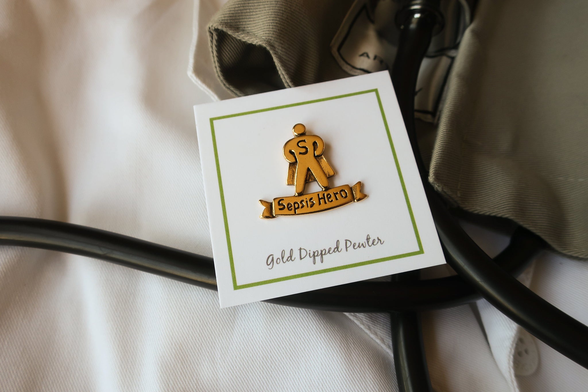 Sepsis Hero Gold Lapel Pin – lapelpinplanet